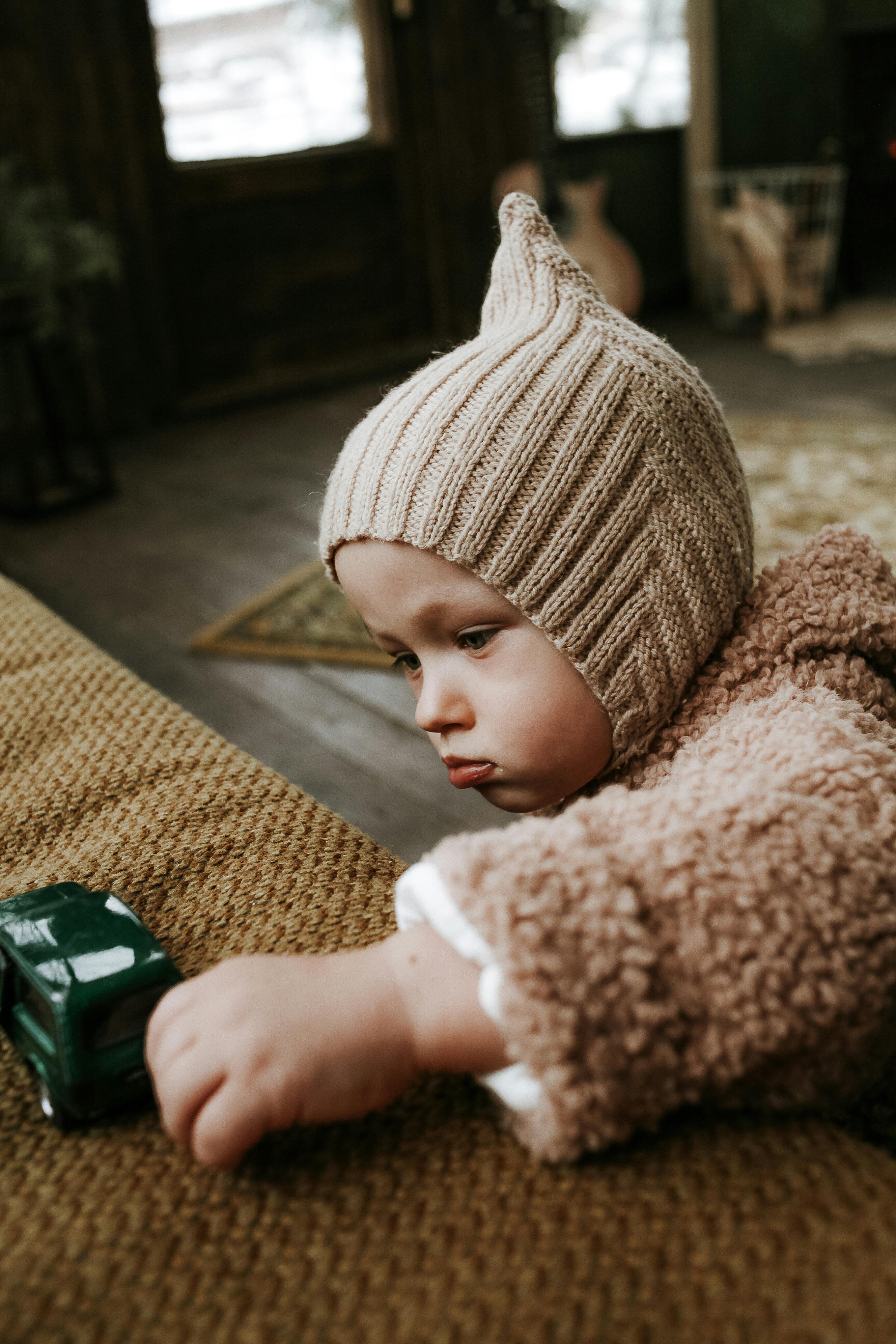 Face of Baby in Hat · Free Stock Photo