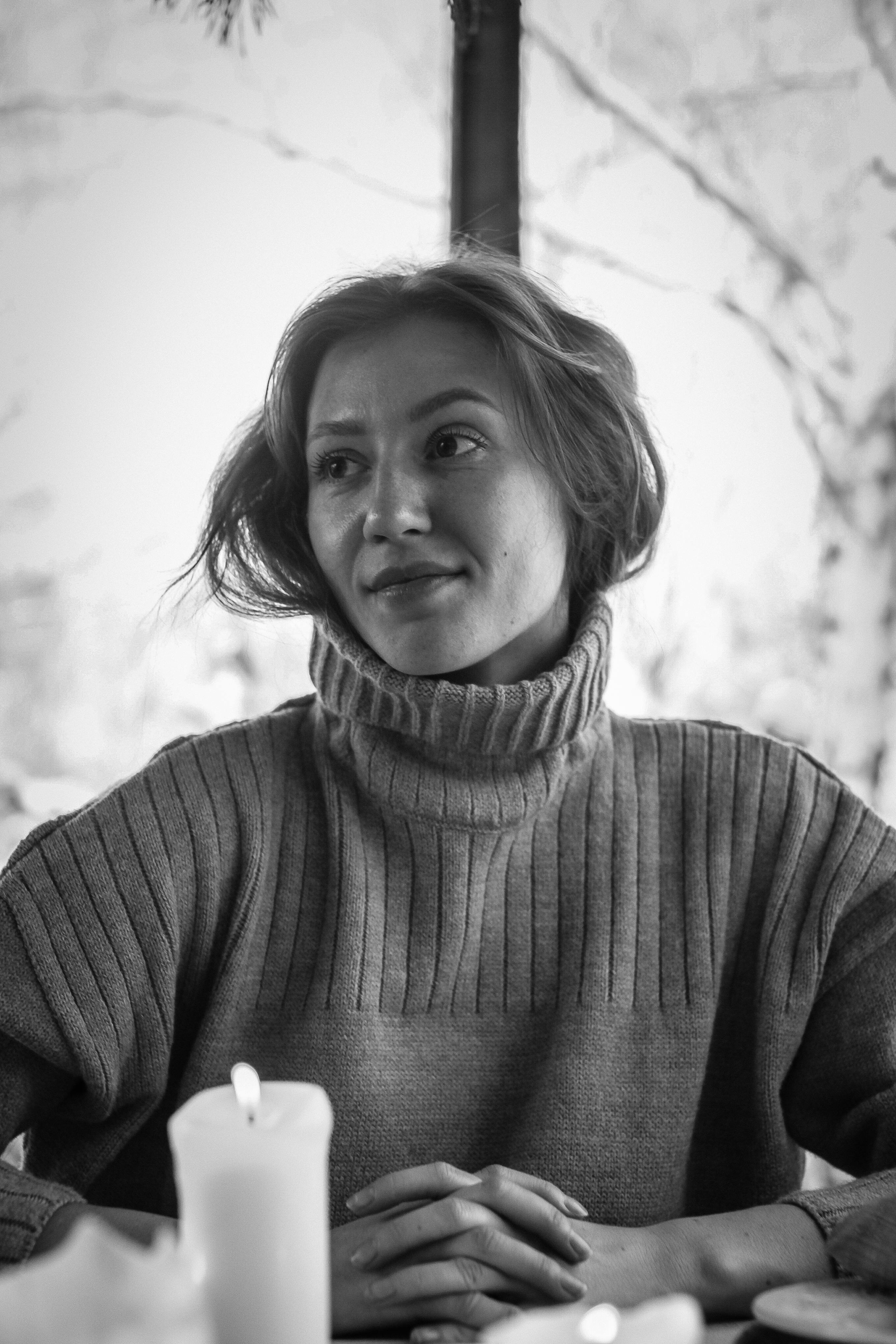 Portrait of a Woman Sitting · Free Stock Photo