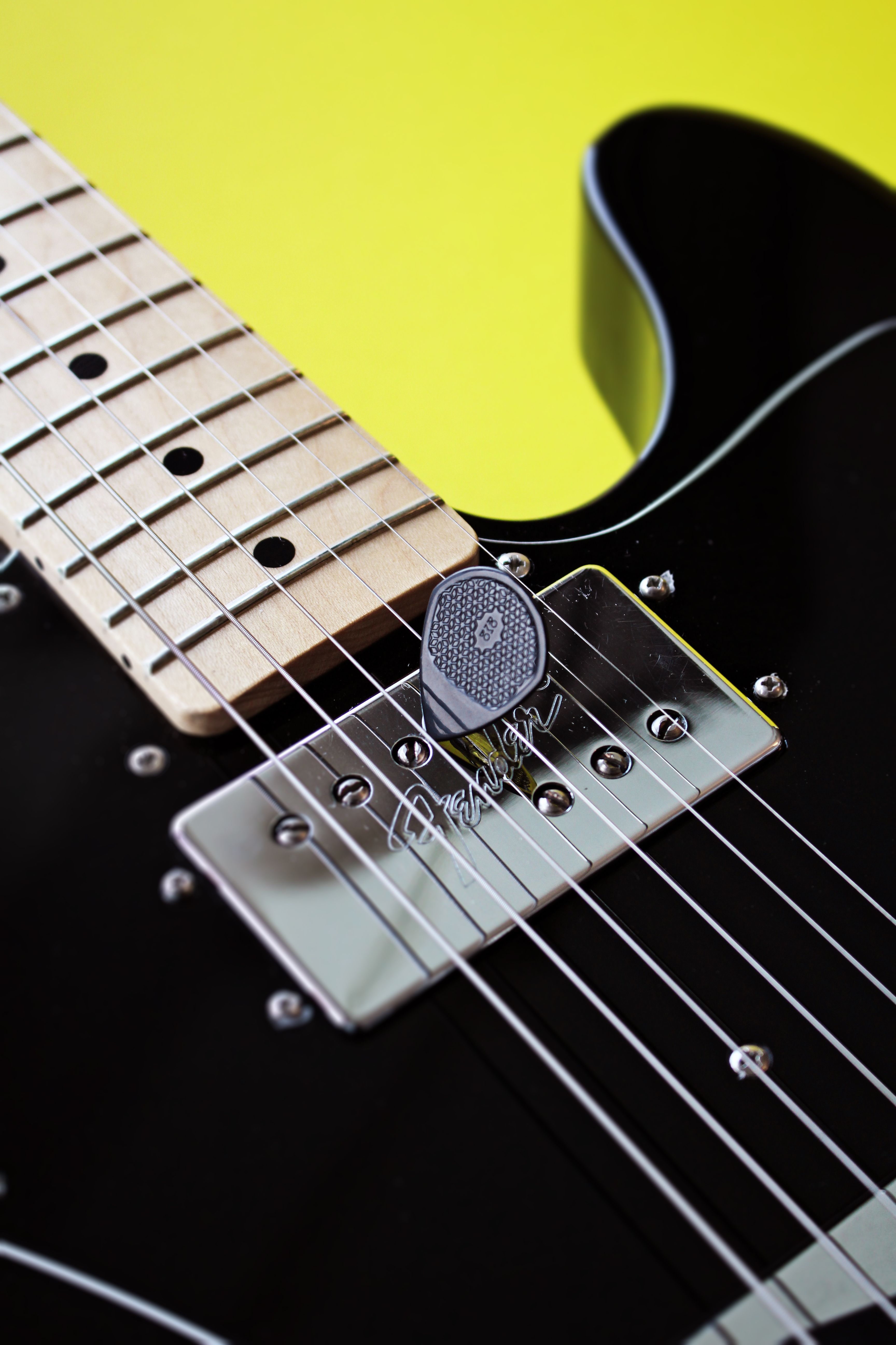 Black Electric Guitar in Closeup Photography · Free Stock Photo