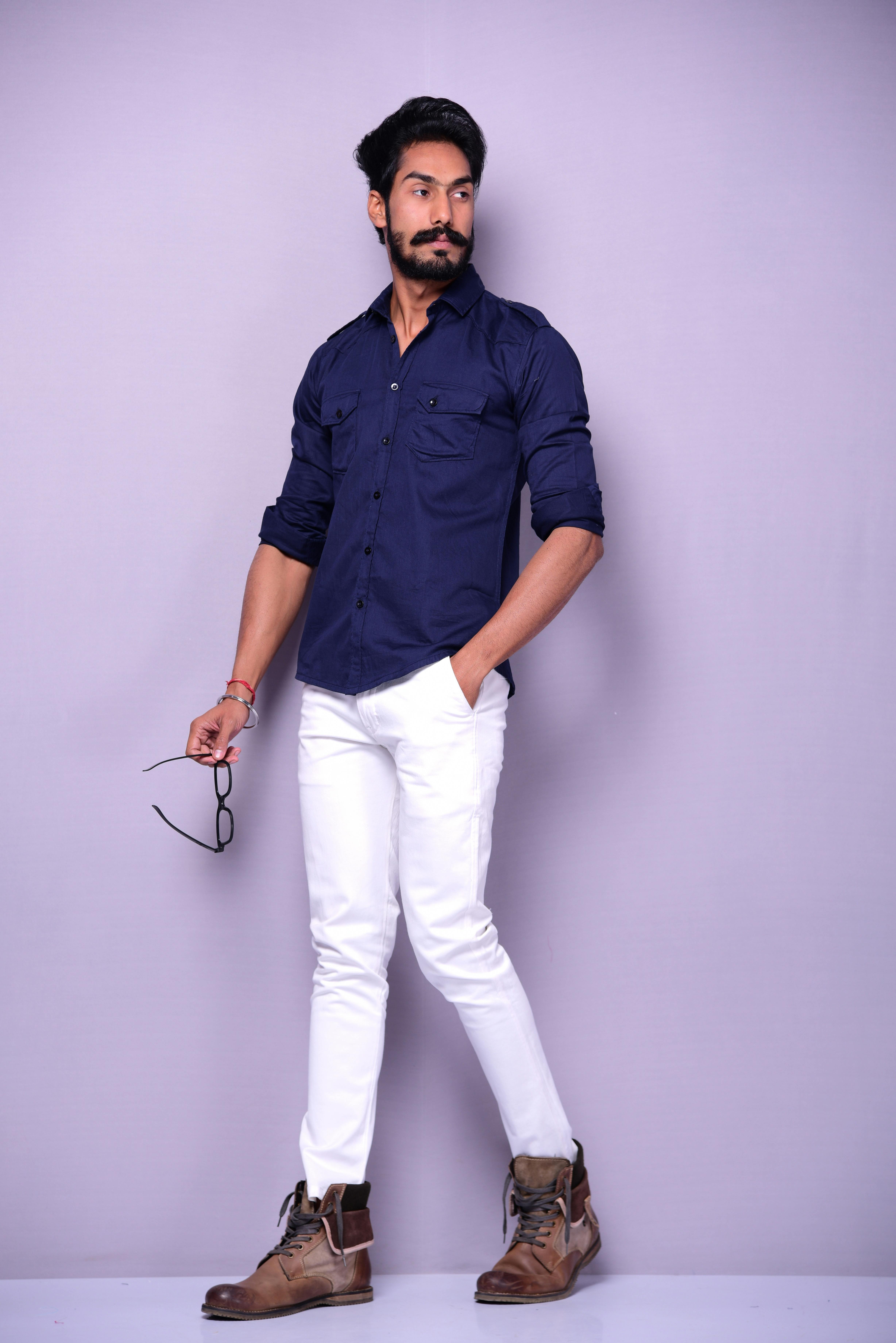 Man in Shirt Posing · Free Stock Photo