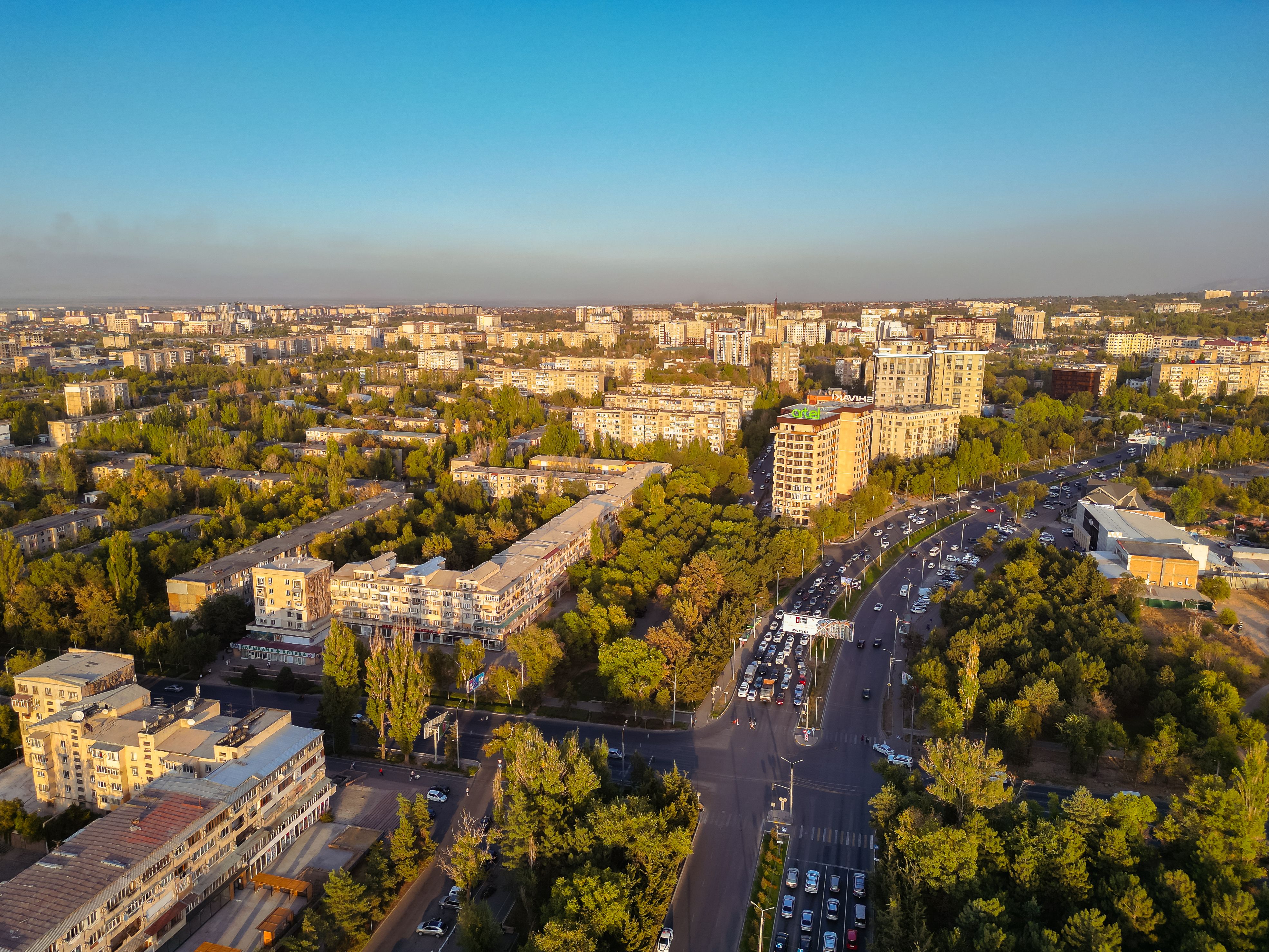 Birds Eye View of Town · Free Stock Photo