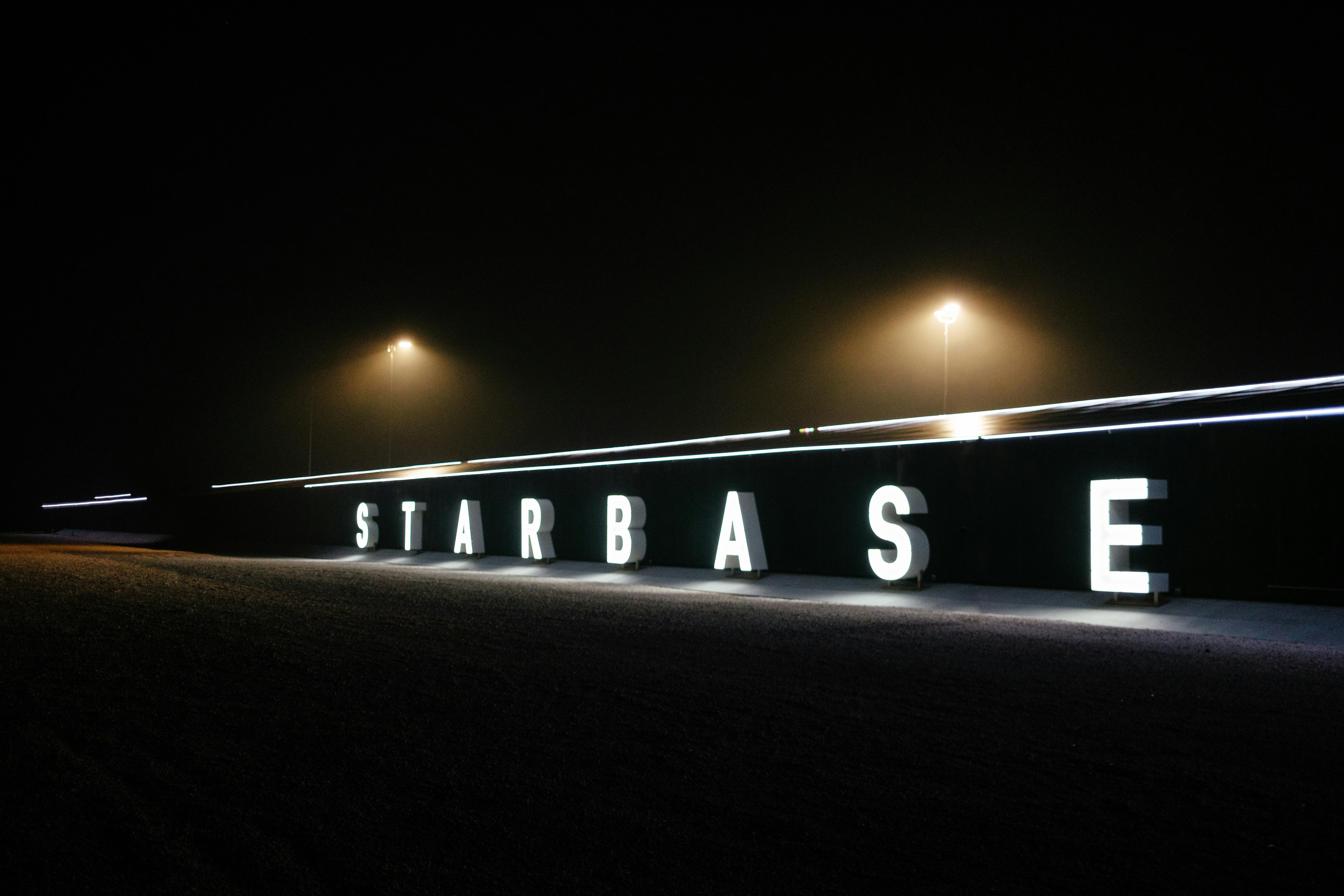 Spacex starbase sign · Free Stock Photo