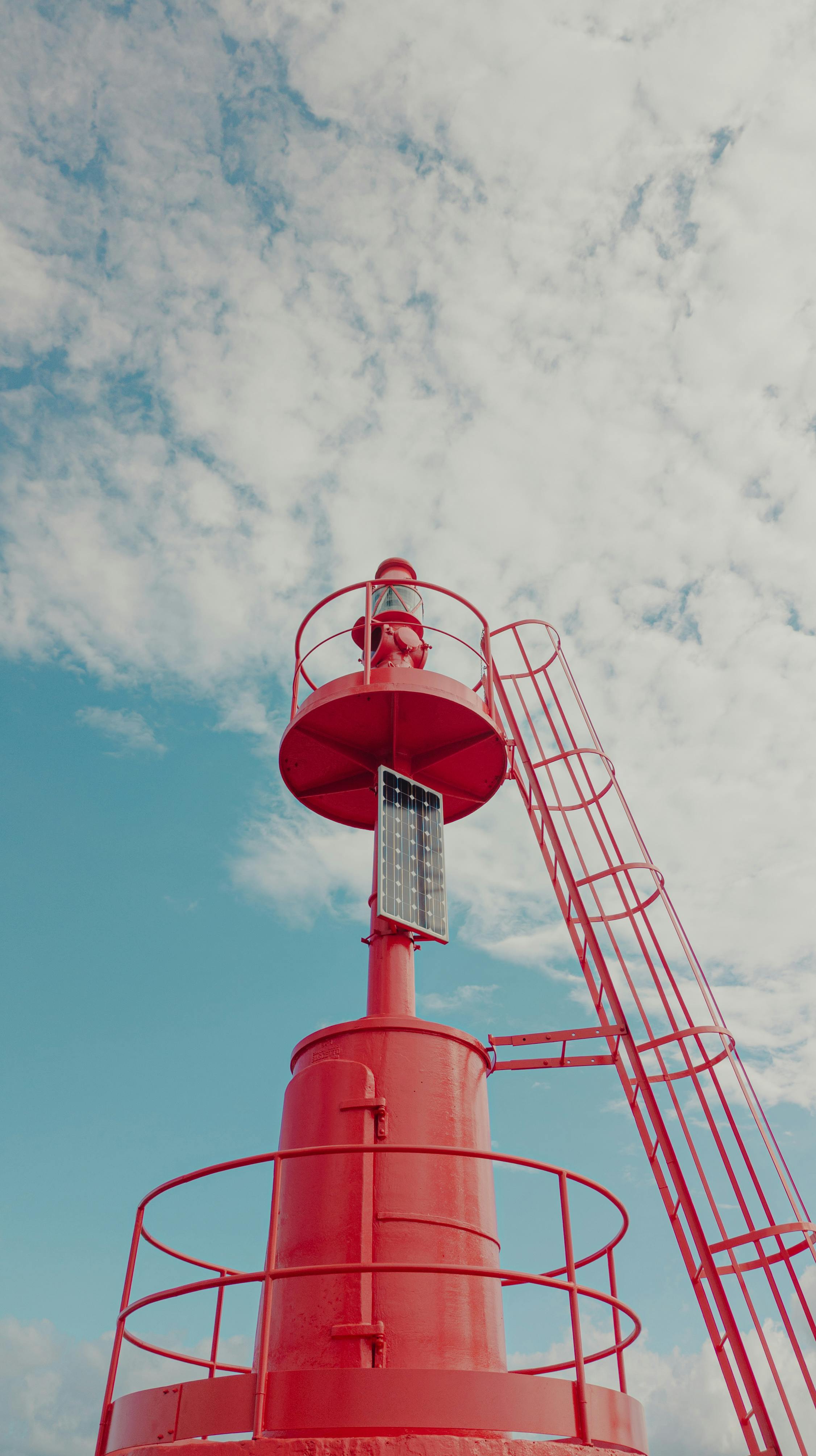 Low Angle Shot of a Harbor Beacon · Free Stock Photo