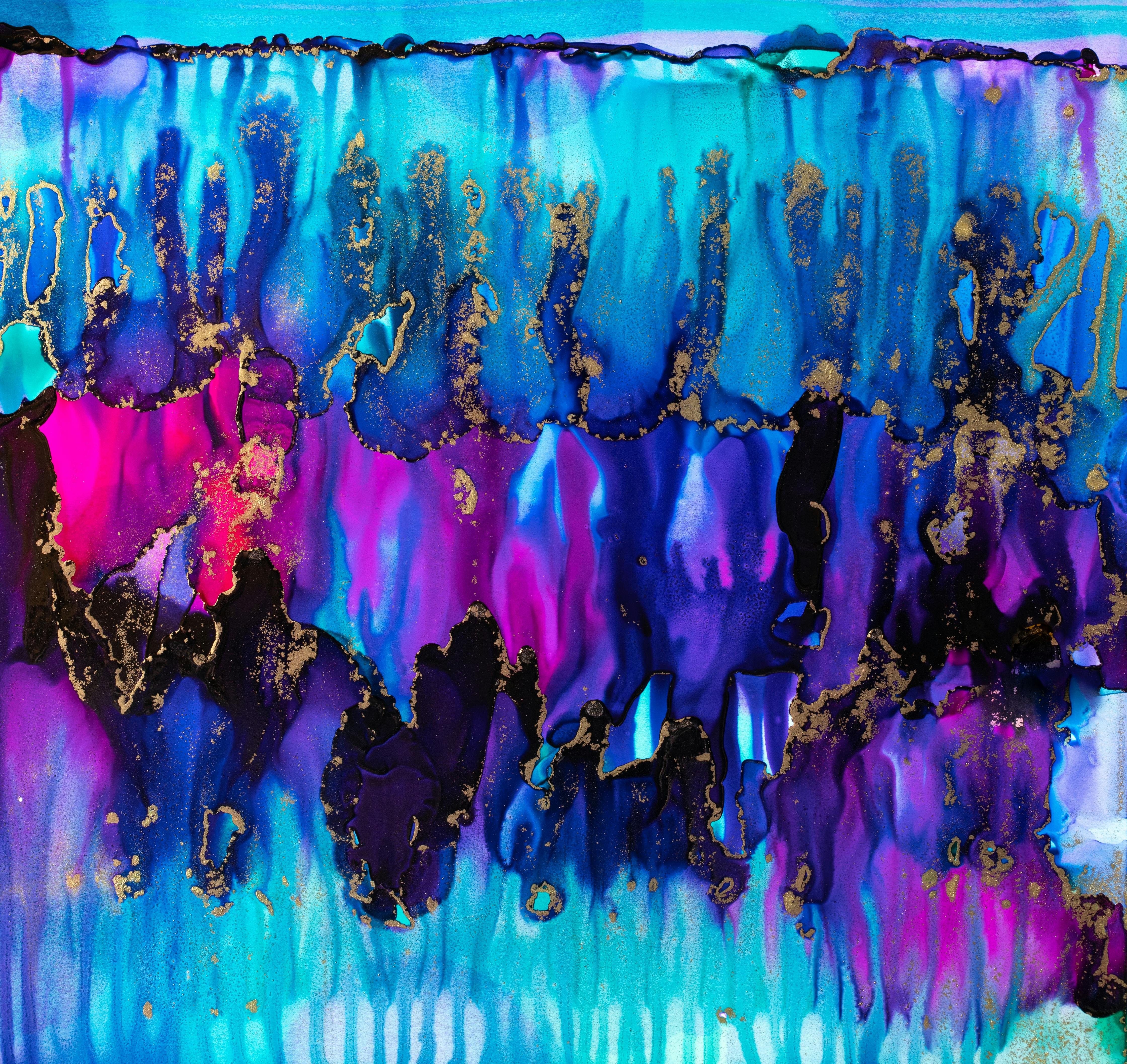 Abstract Polaroid Photo in Shades of Blue · Free Stock Photo