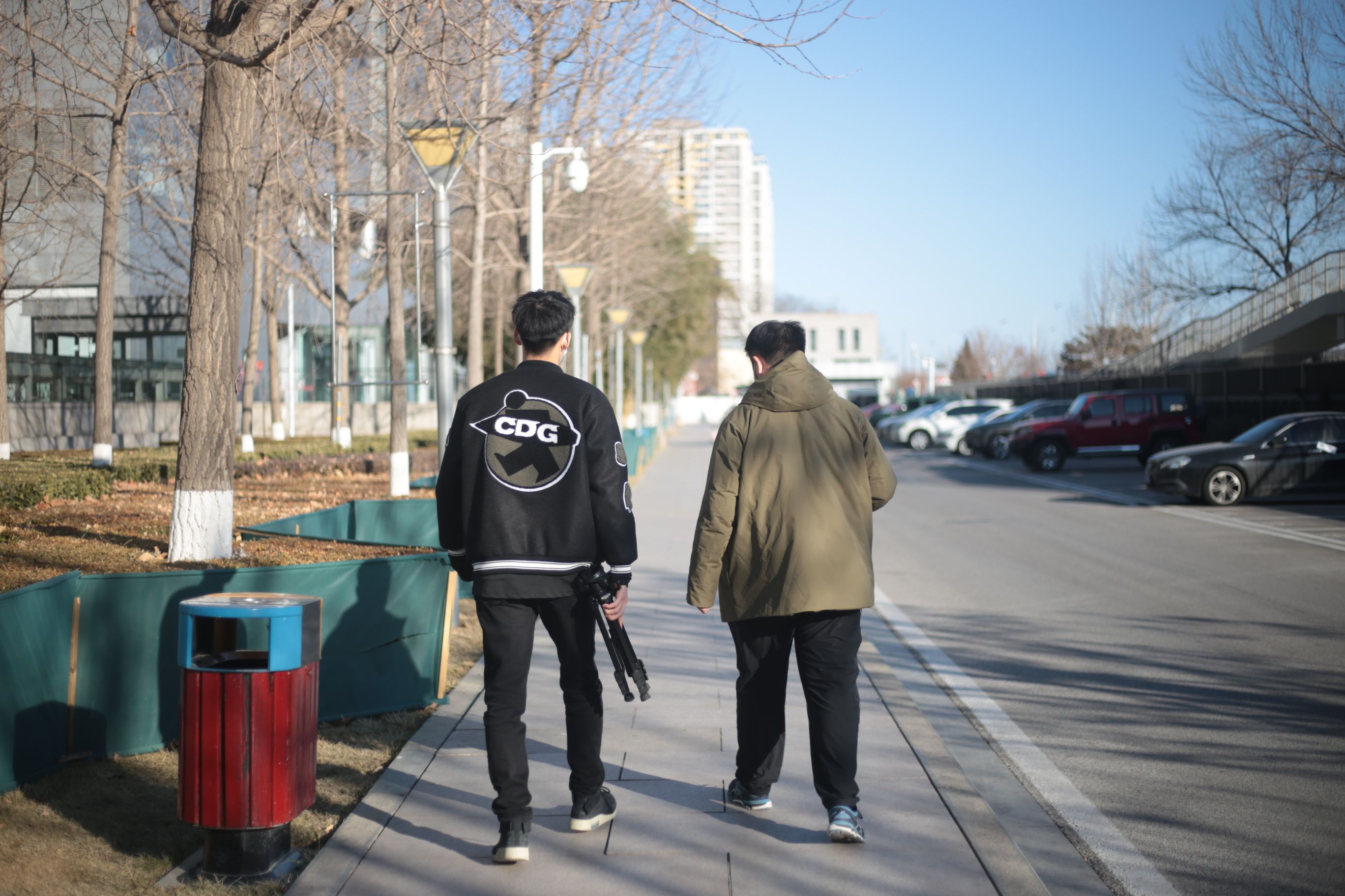 Candid Photo of a Pedestrian Crossing the Street · Free Stock Photo