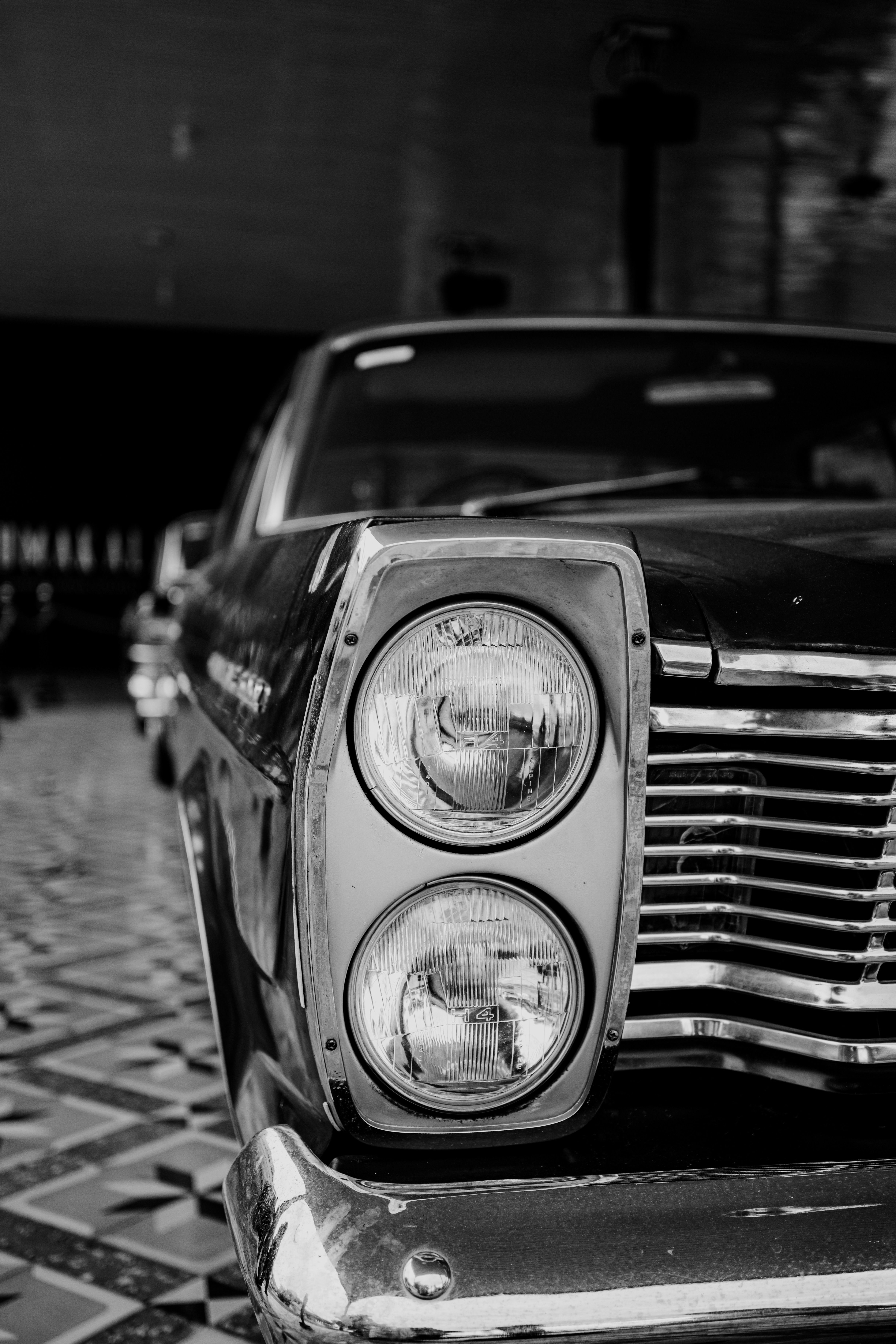 Grayscale Photo of a Vehicle · Free Stock Photo