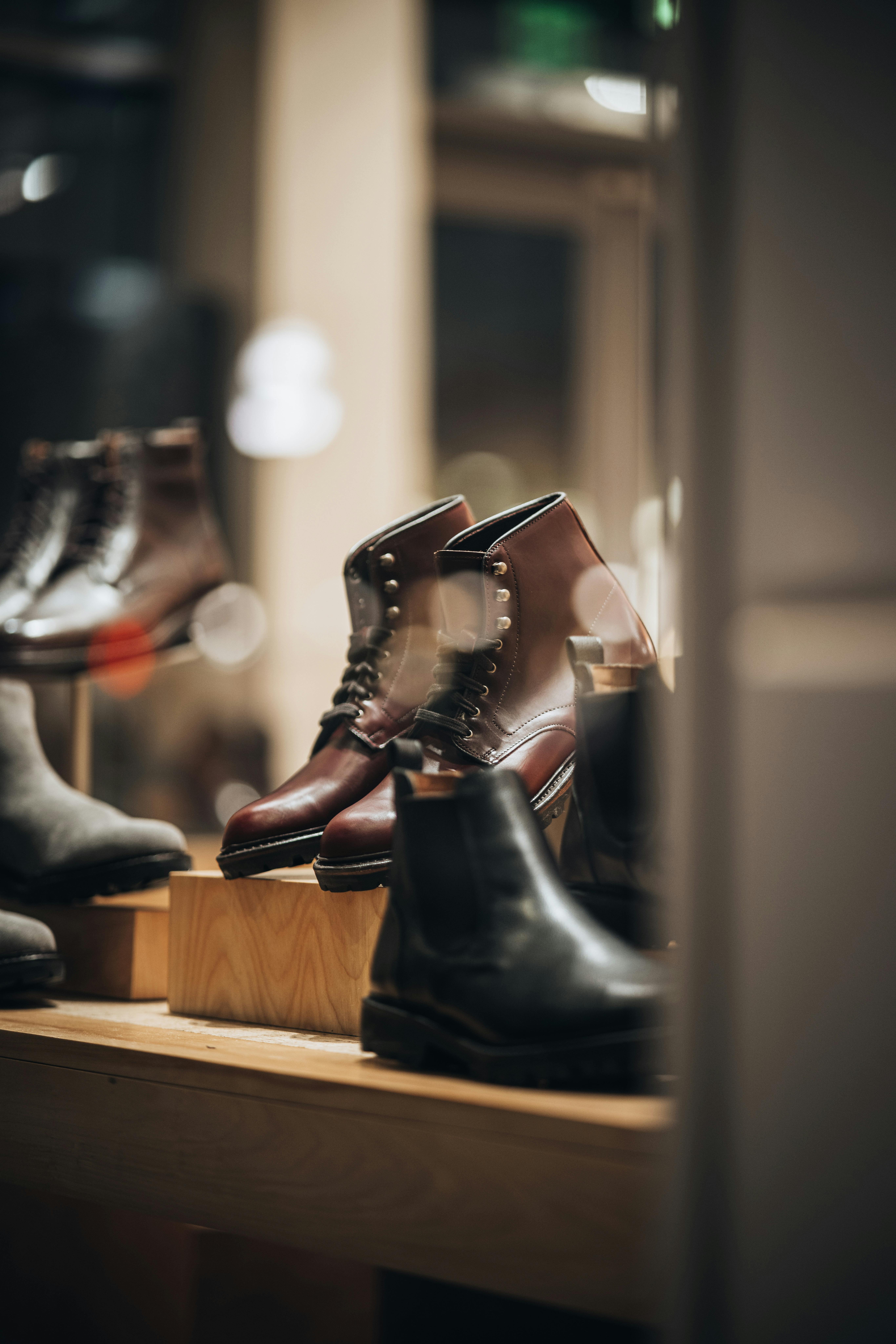 Shoes in Window Display · Free Stock Photo