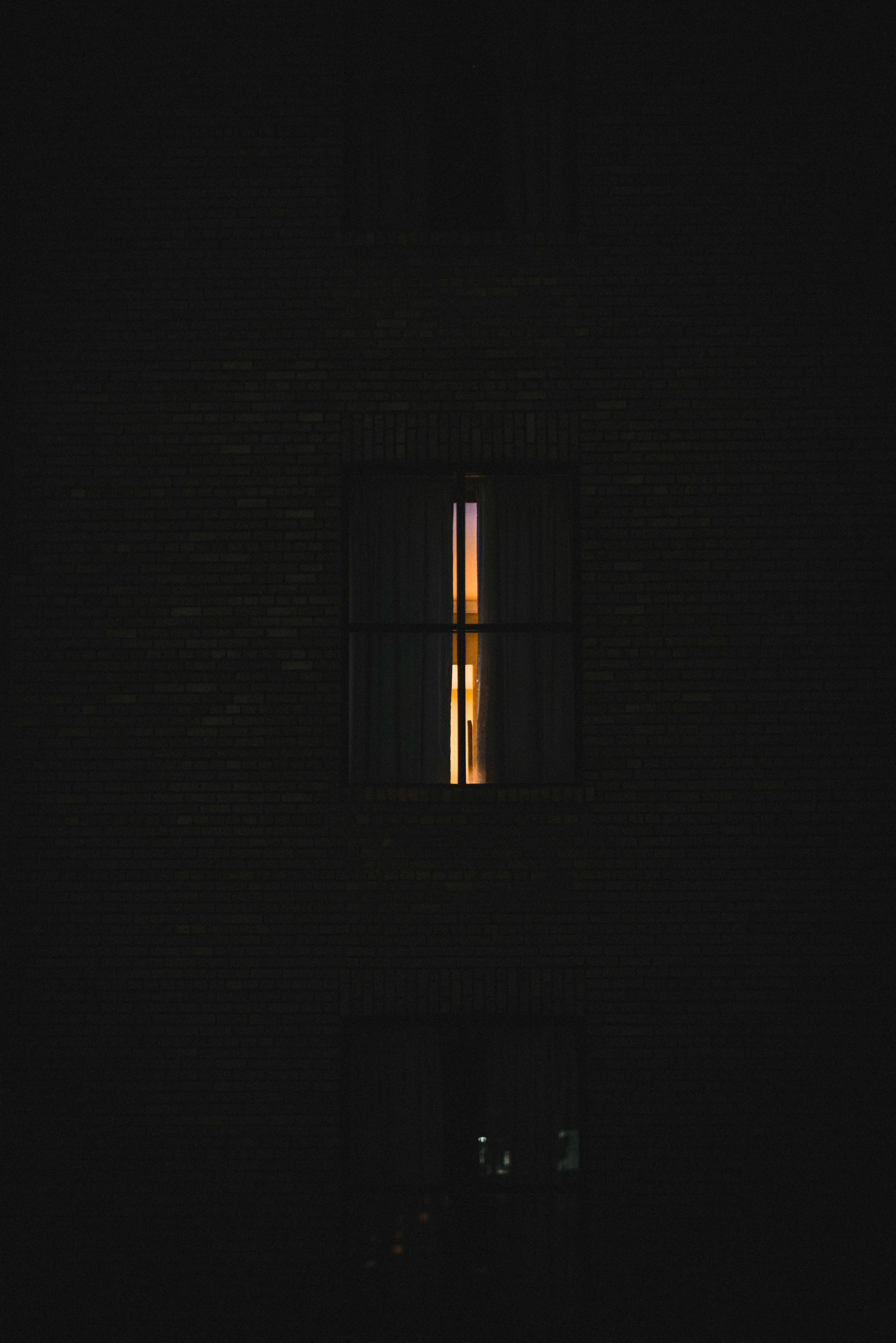 Light in Window at Night · Free Stock Photo