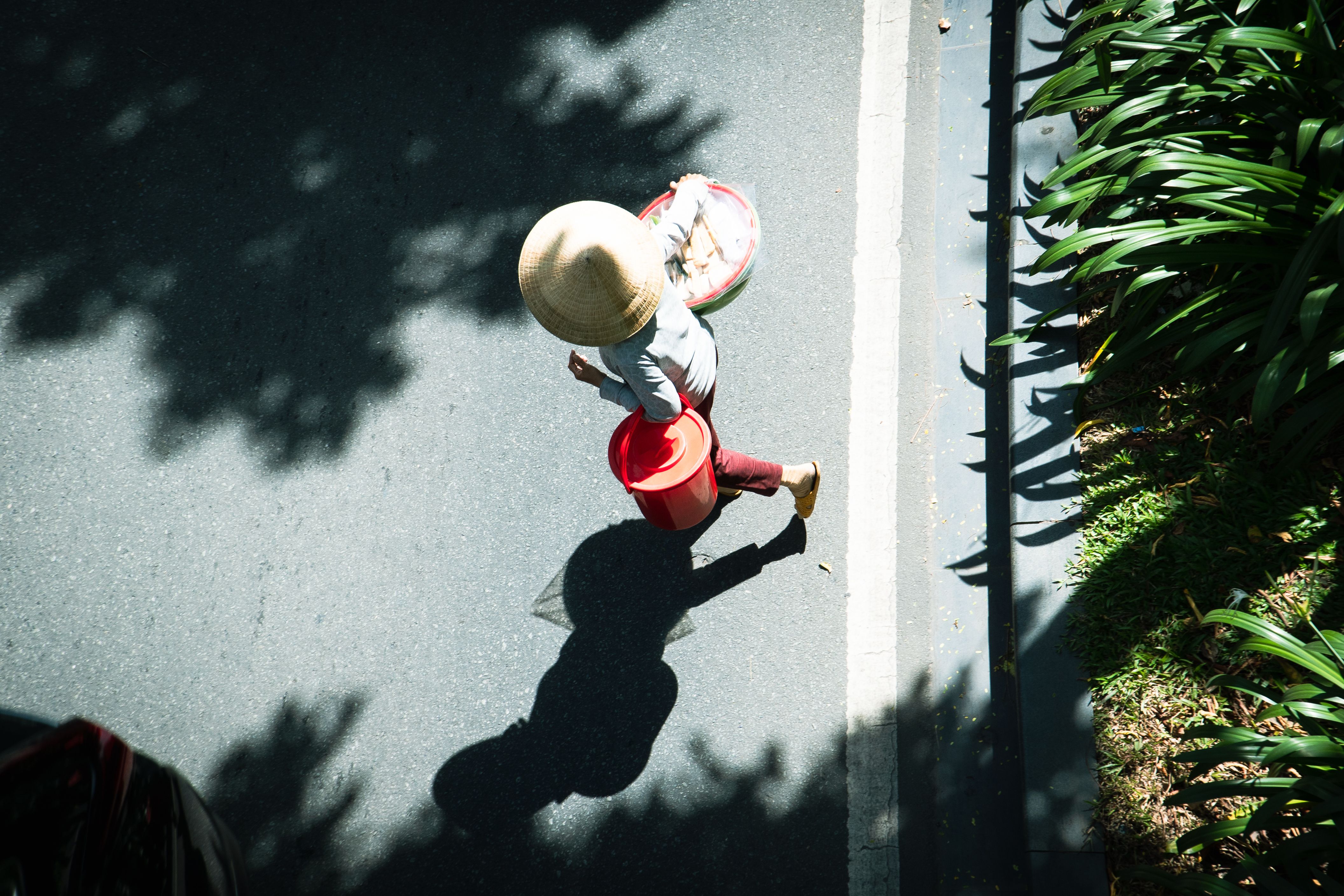 Woman Carrying Bucket · Free Stock Photo