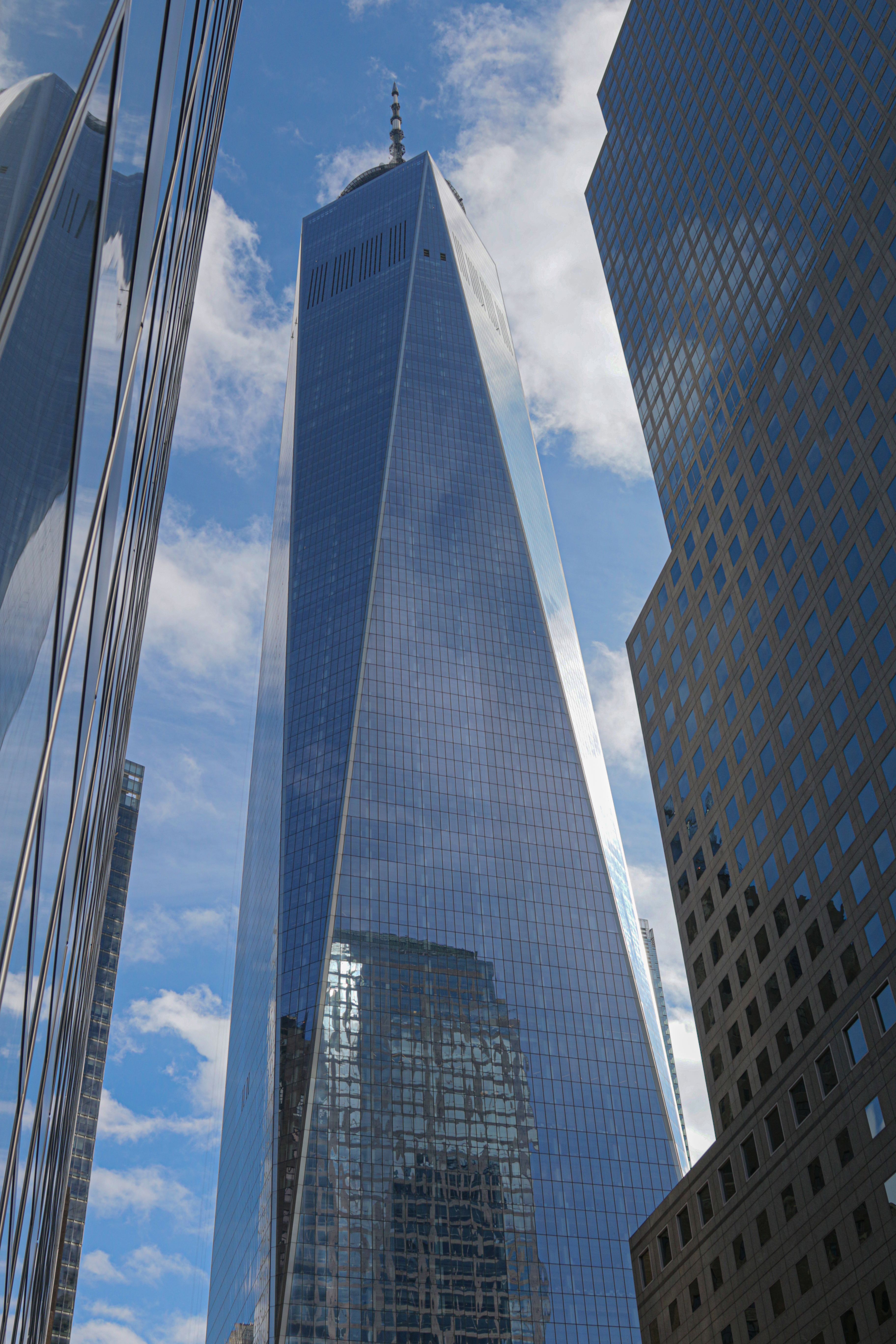 Modern Skyscraper on Blue Sky · Free Stock Photo