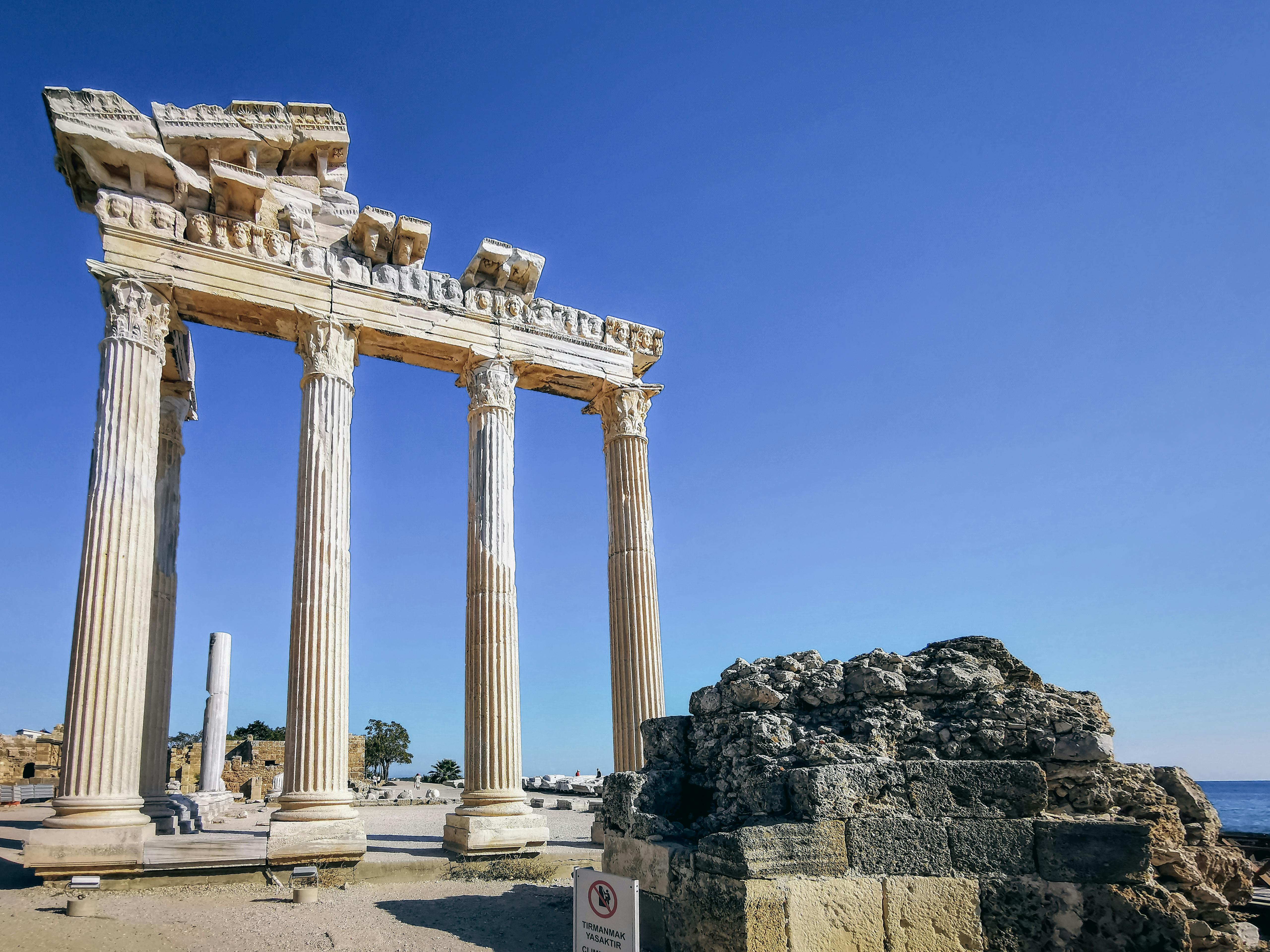 Temple of Hadrian in Ancient City of Ephesus Located in Modern Turkey ...