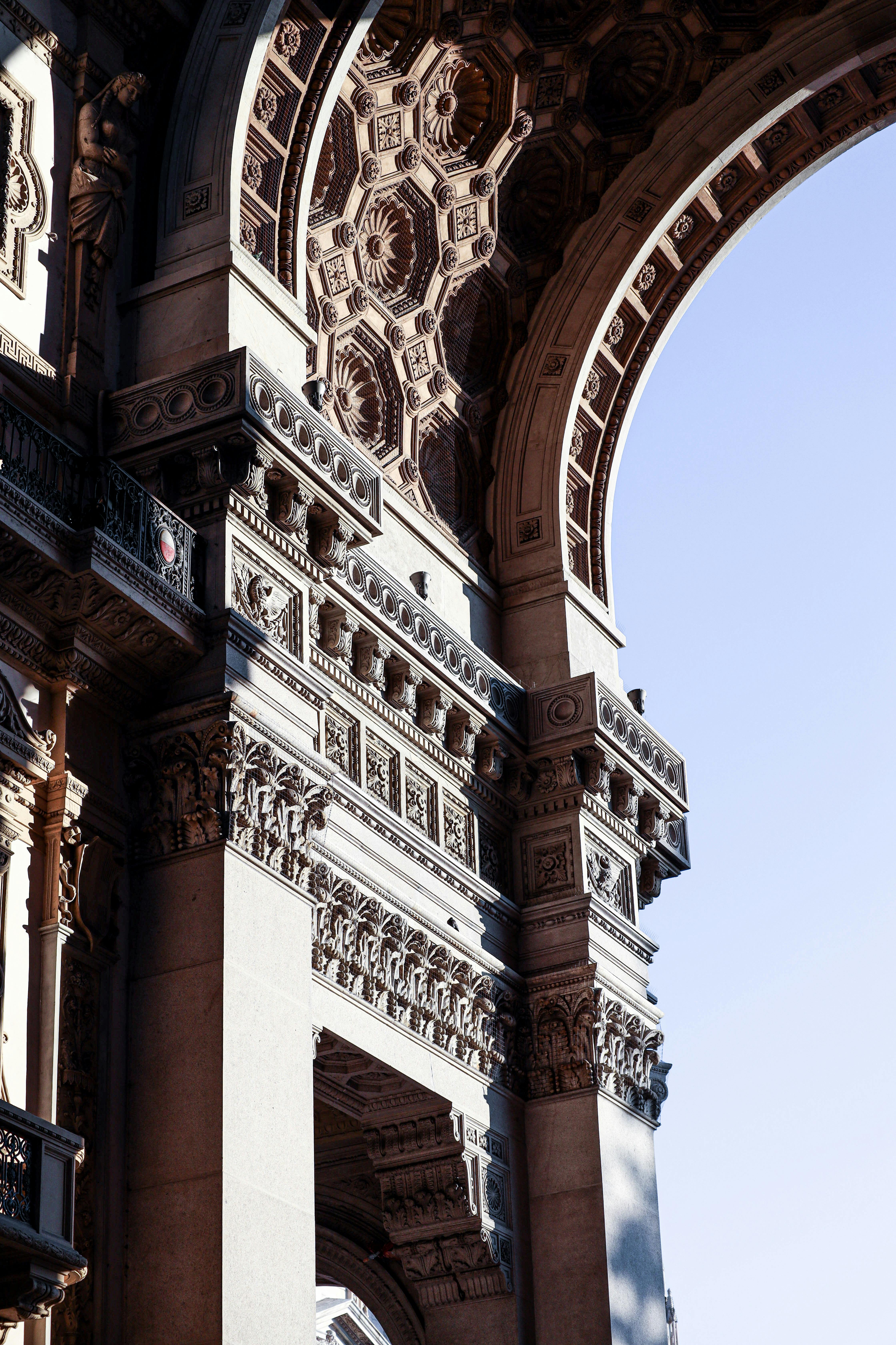 Close-up of a Monumental Arch · Free Stock Photo