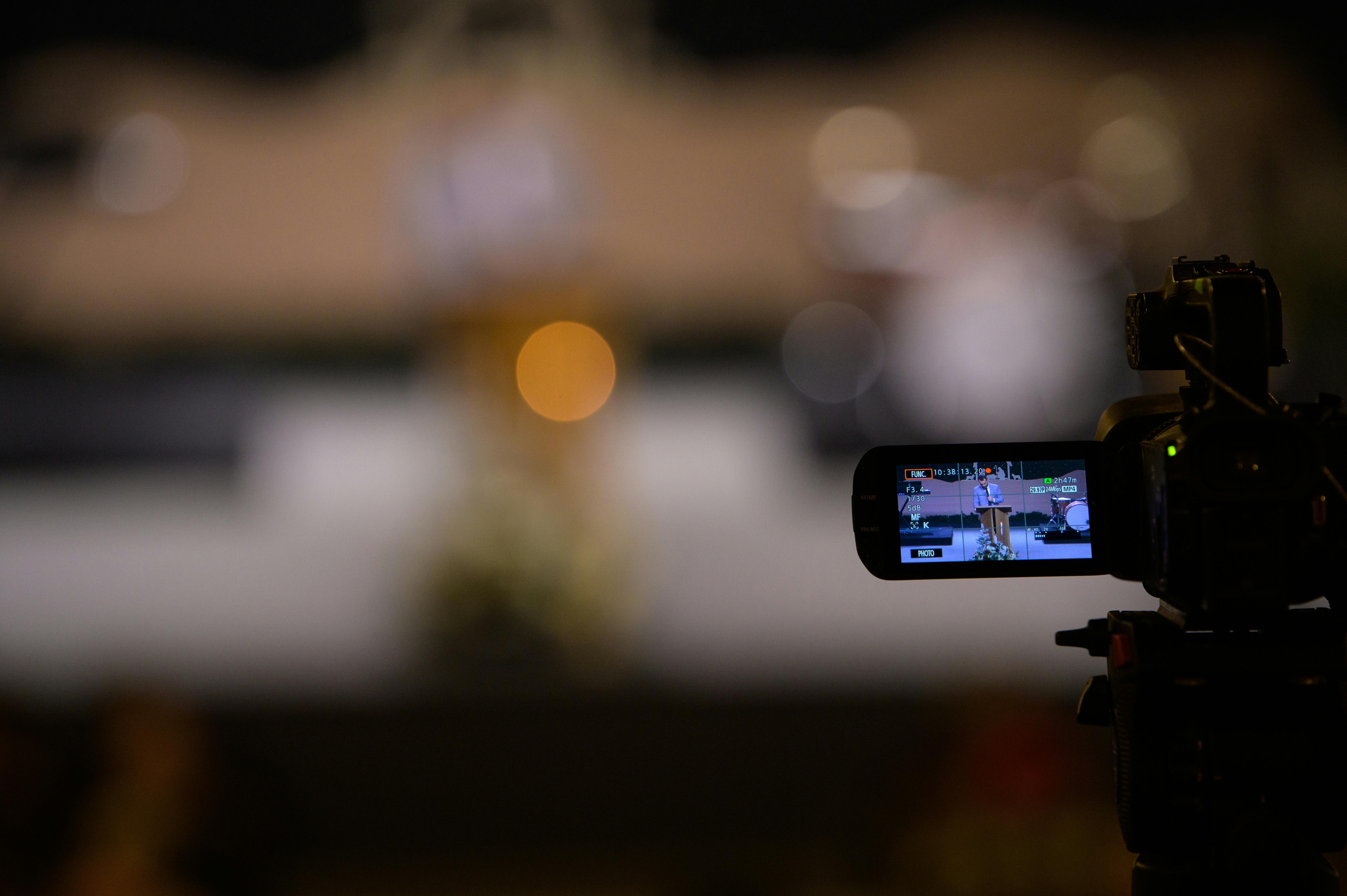 Video Recording of a Man · Free Stock Photo