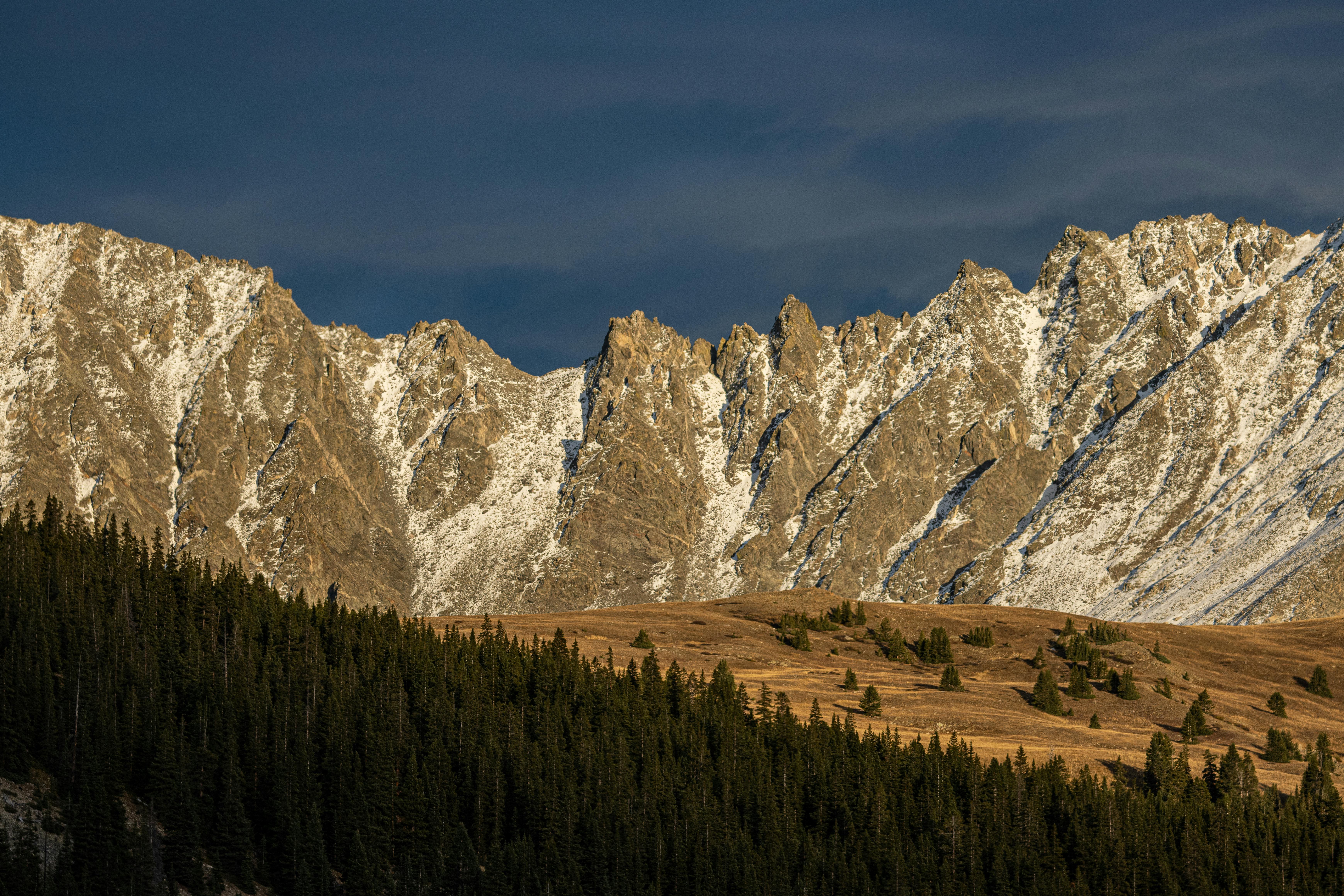 Glaciers on the Slope of a Rock Mountain · Free Stock Photo
