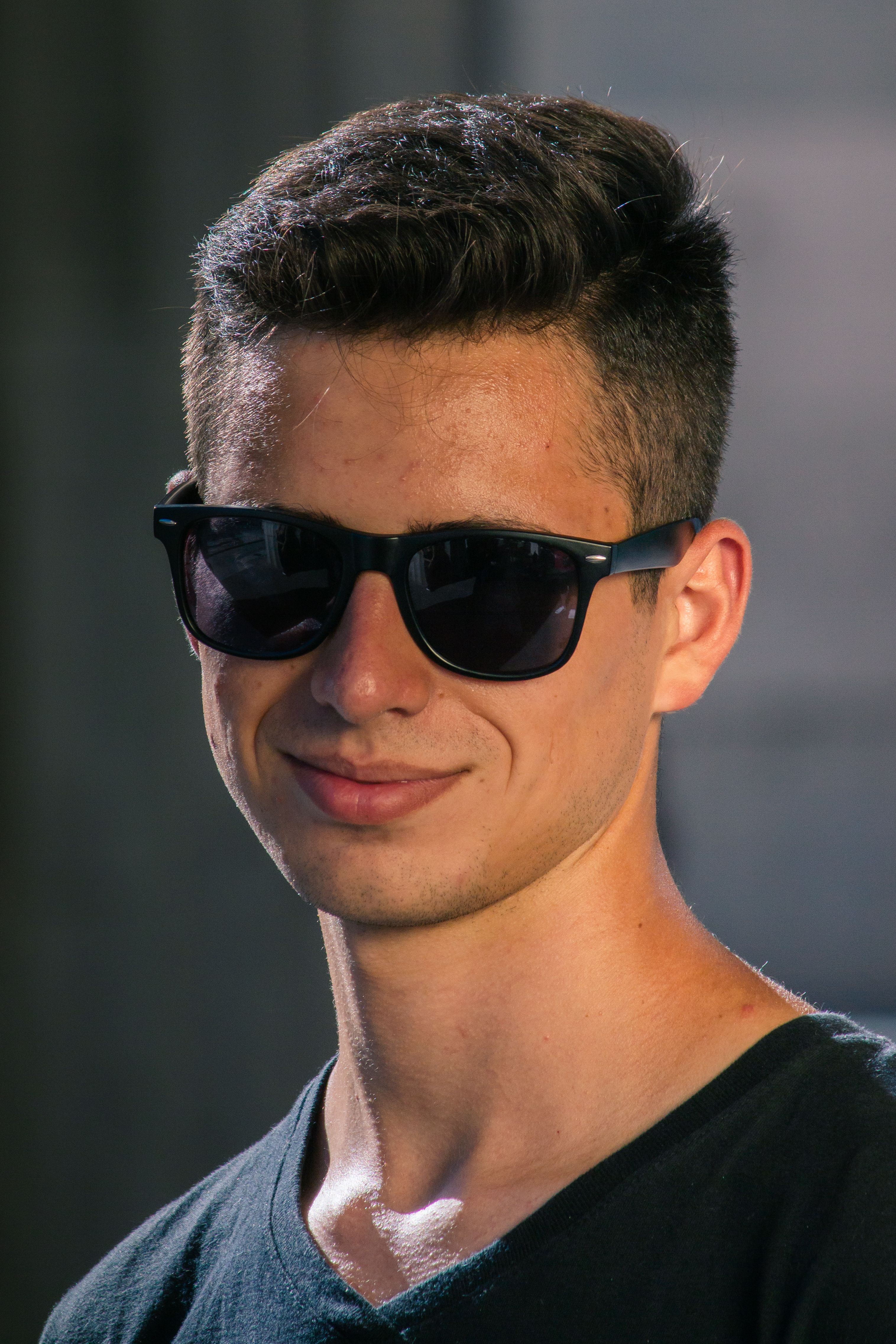High Angle Shot of Man Wearing Collared Shirt · Free Stock Photo