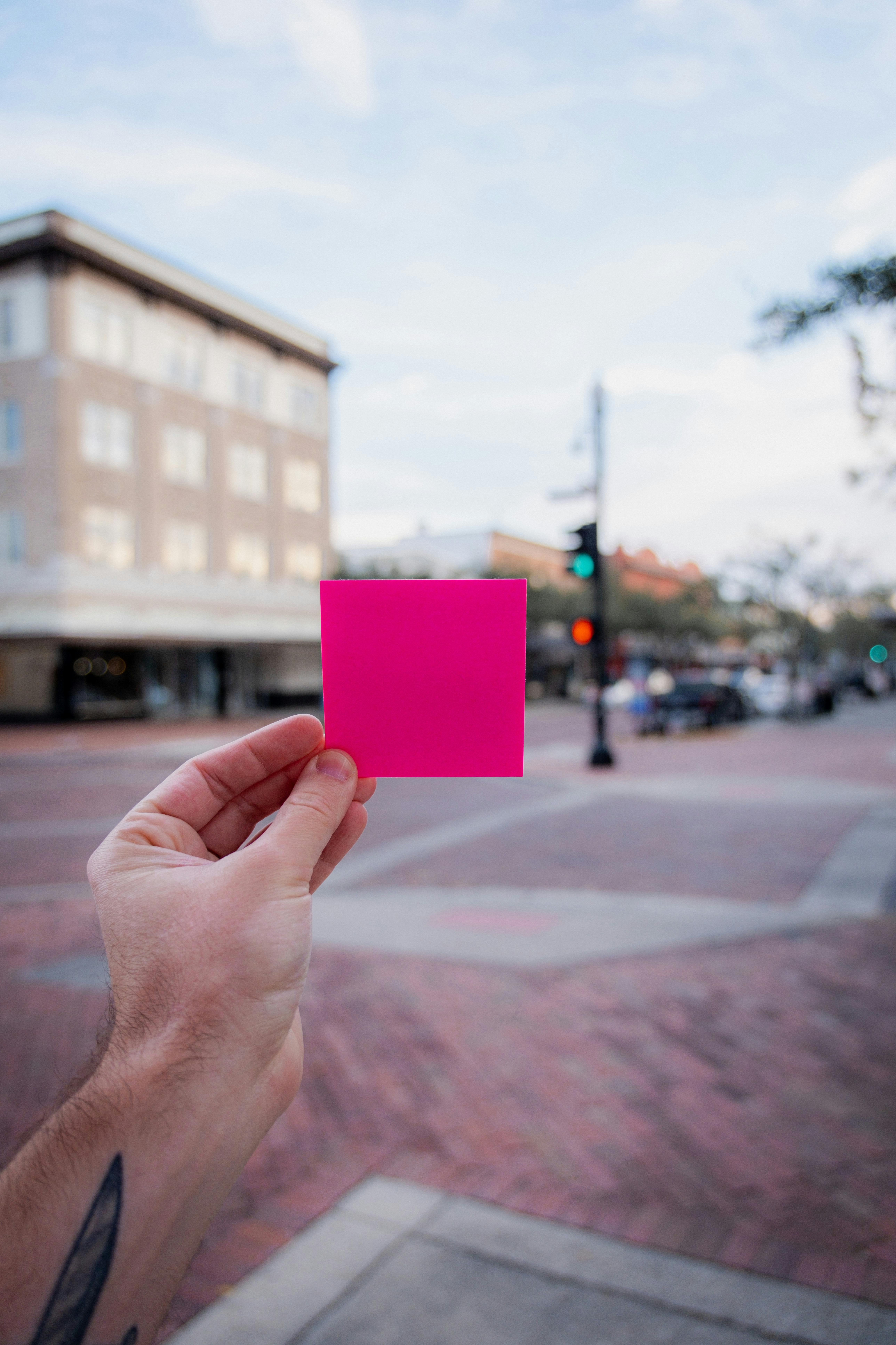 Hand Holding Sticker Note · Free Stock Photo