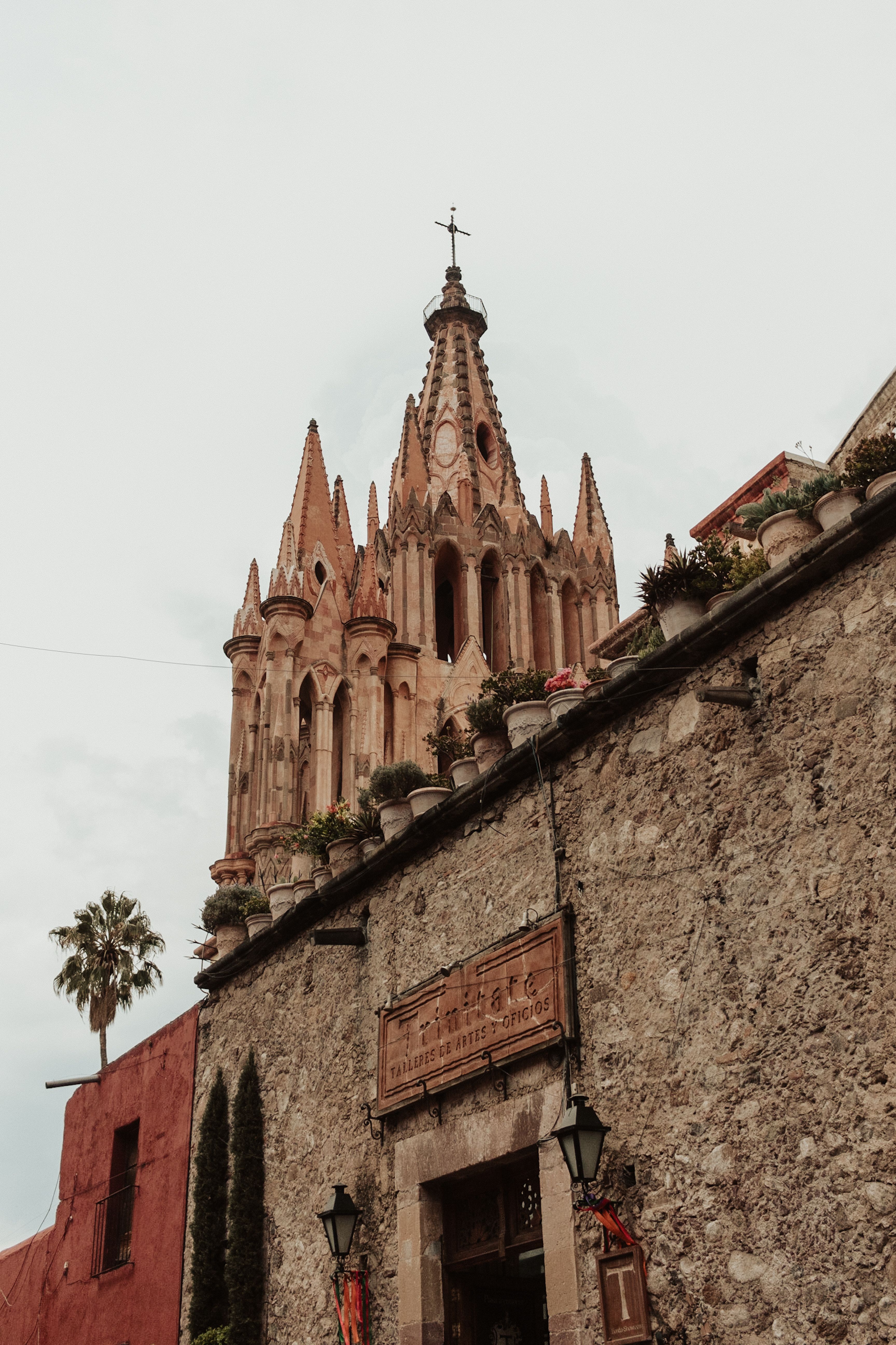 Gothic Parroquia de San Miguel Arcangel Church in San Miguel de Allende ...