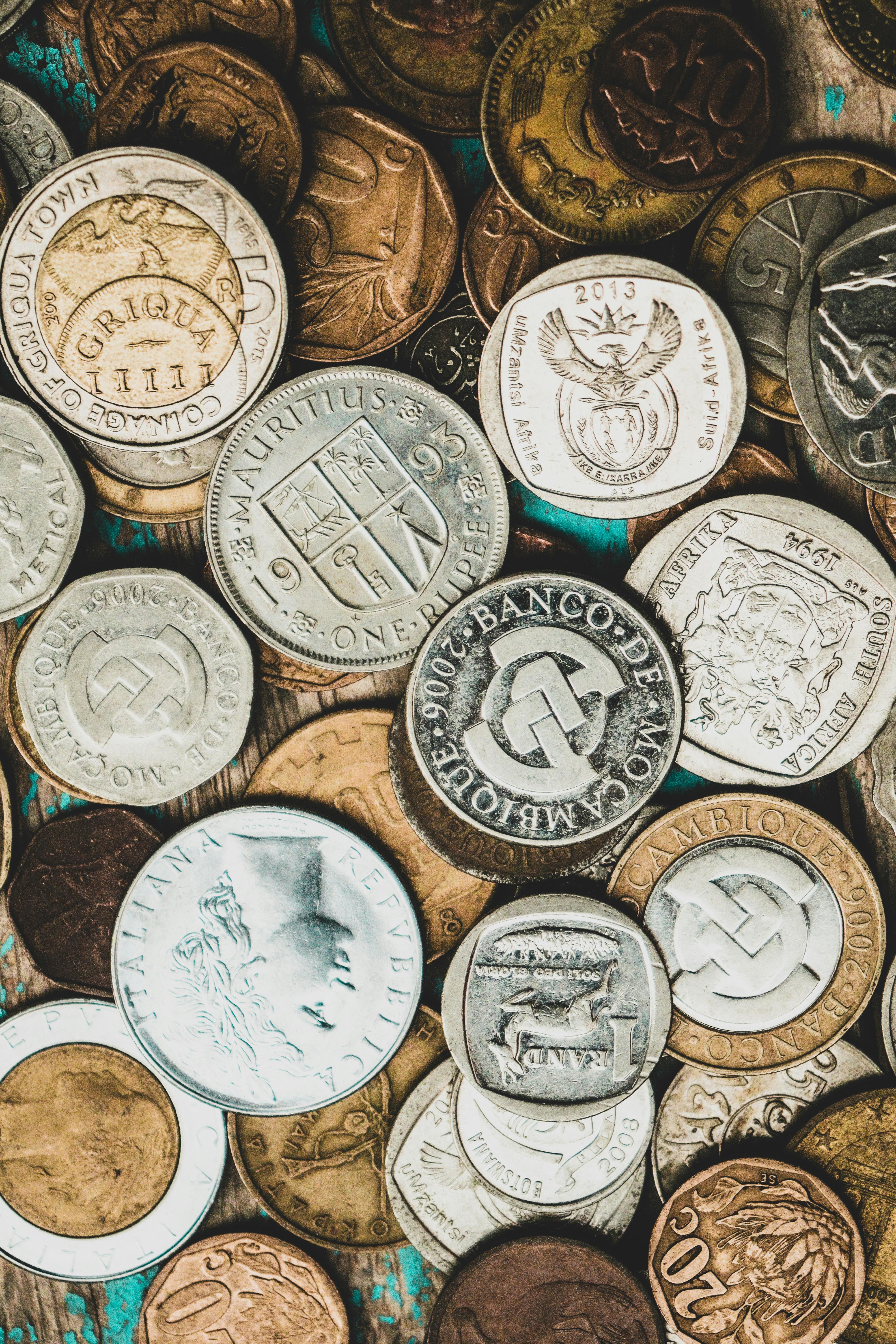 Silver and Gold Round Coins · Free Stock Photo