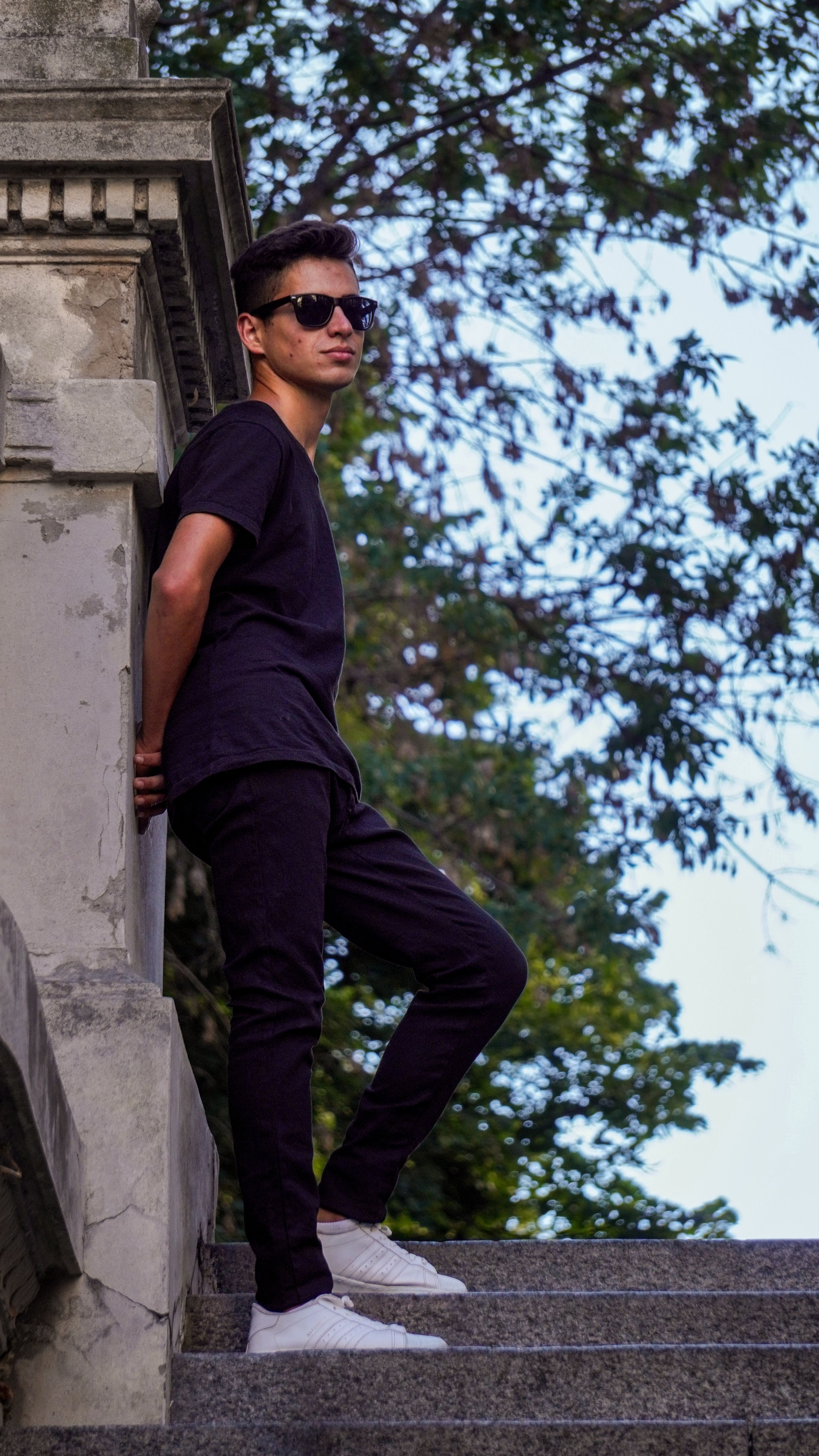 Man Posing on the Steps · Free Stock Photo