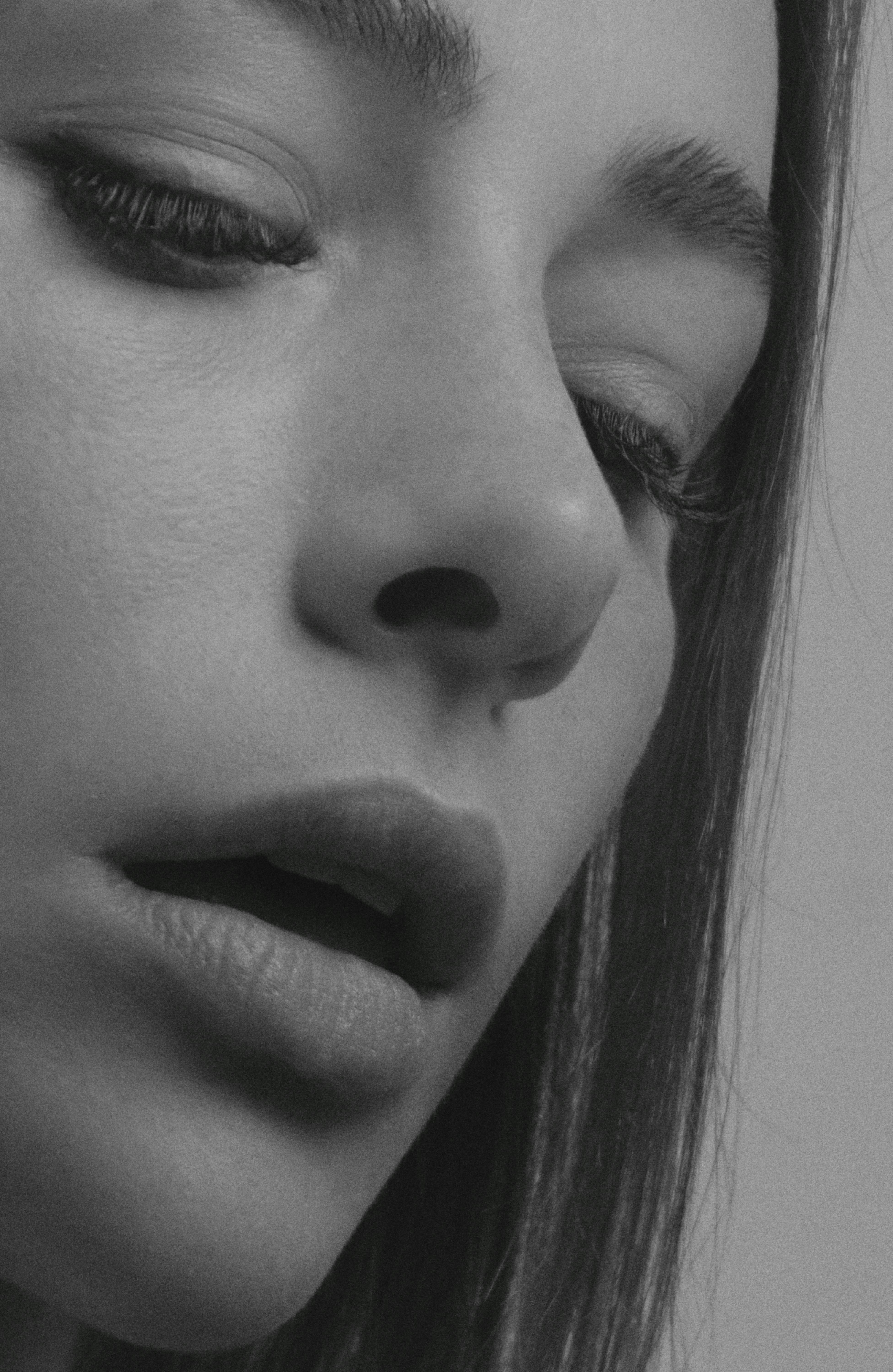 Grayscale Photography of Woman Rubbing Her Neck · Free Stock Photo