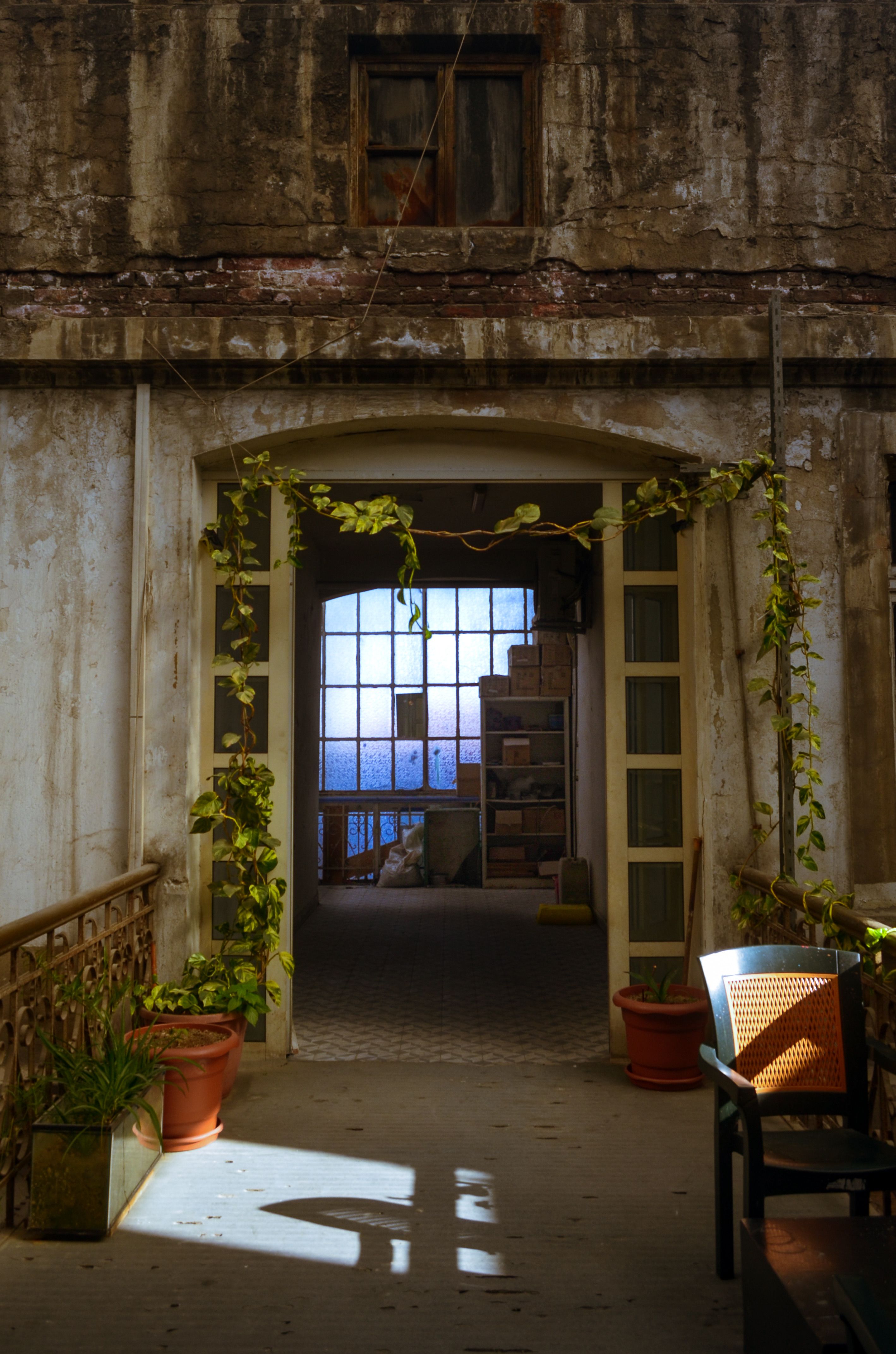 Damaged Wall over Door Opening · Free Stock Photo