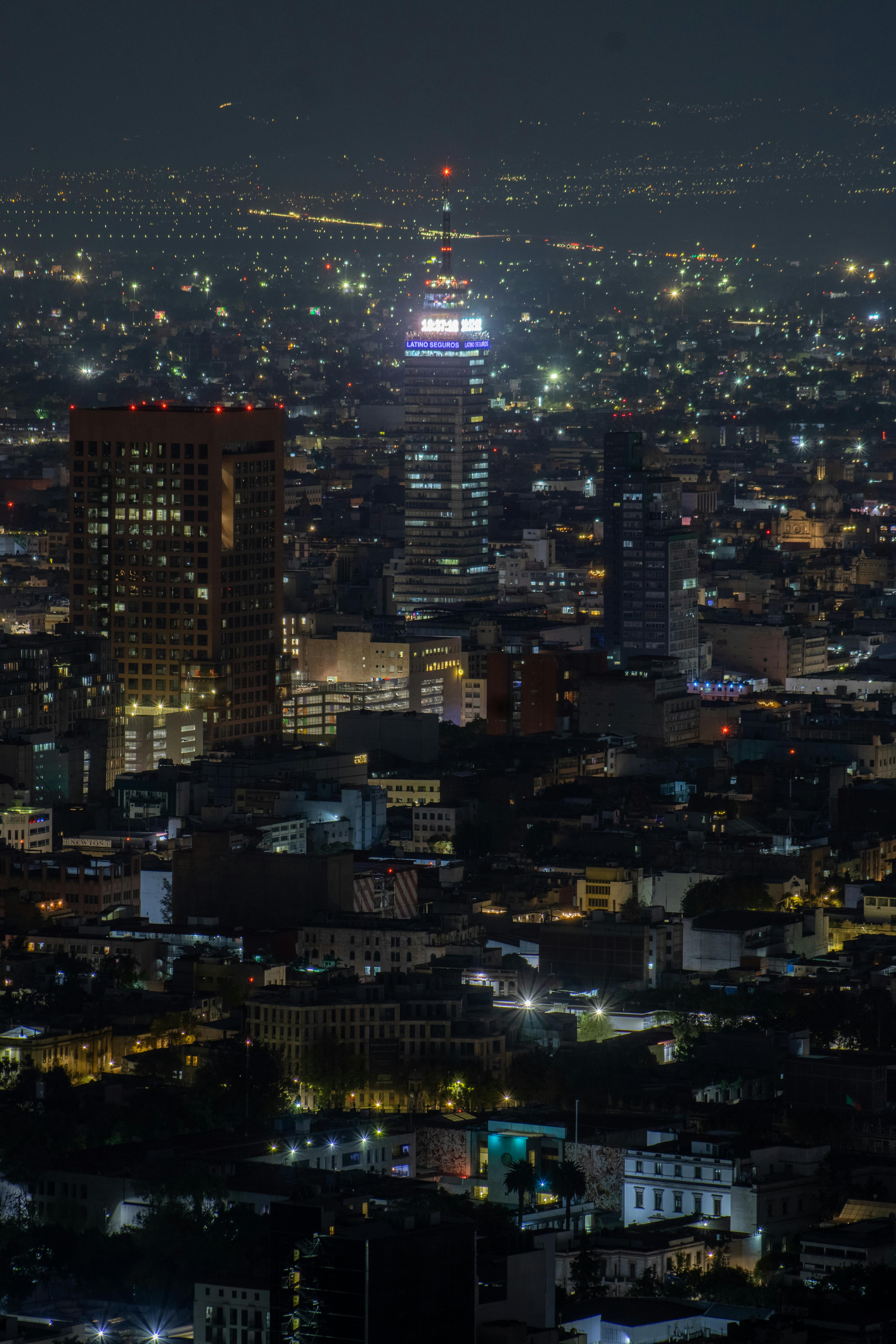 Mexico City at Night · Free Stock Photo