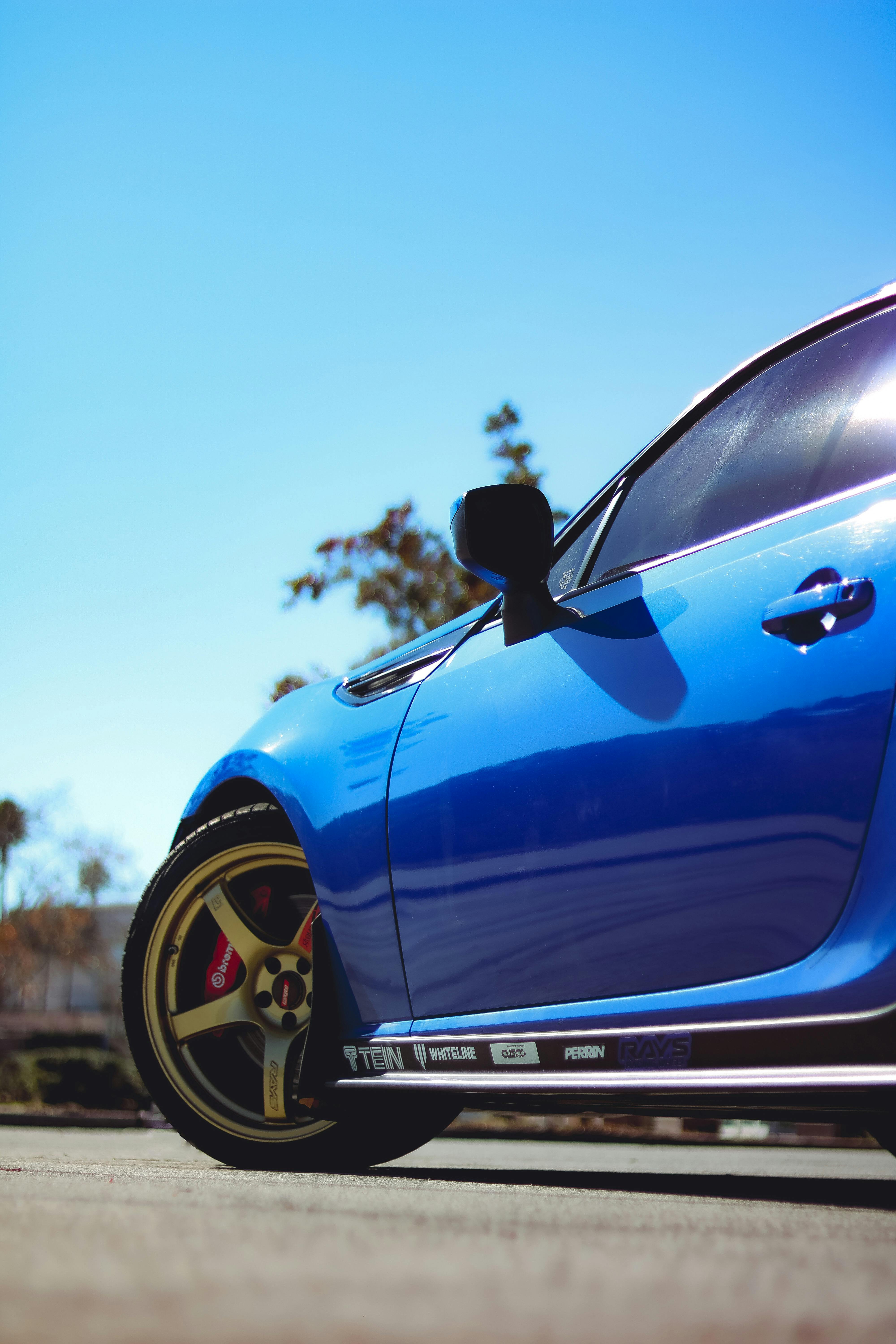 Close up of Blue Car Livery · Free Stock Photo