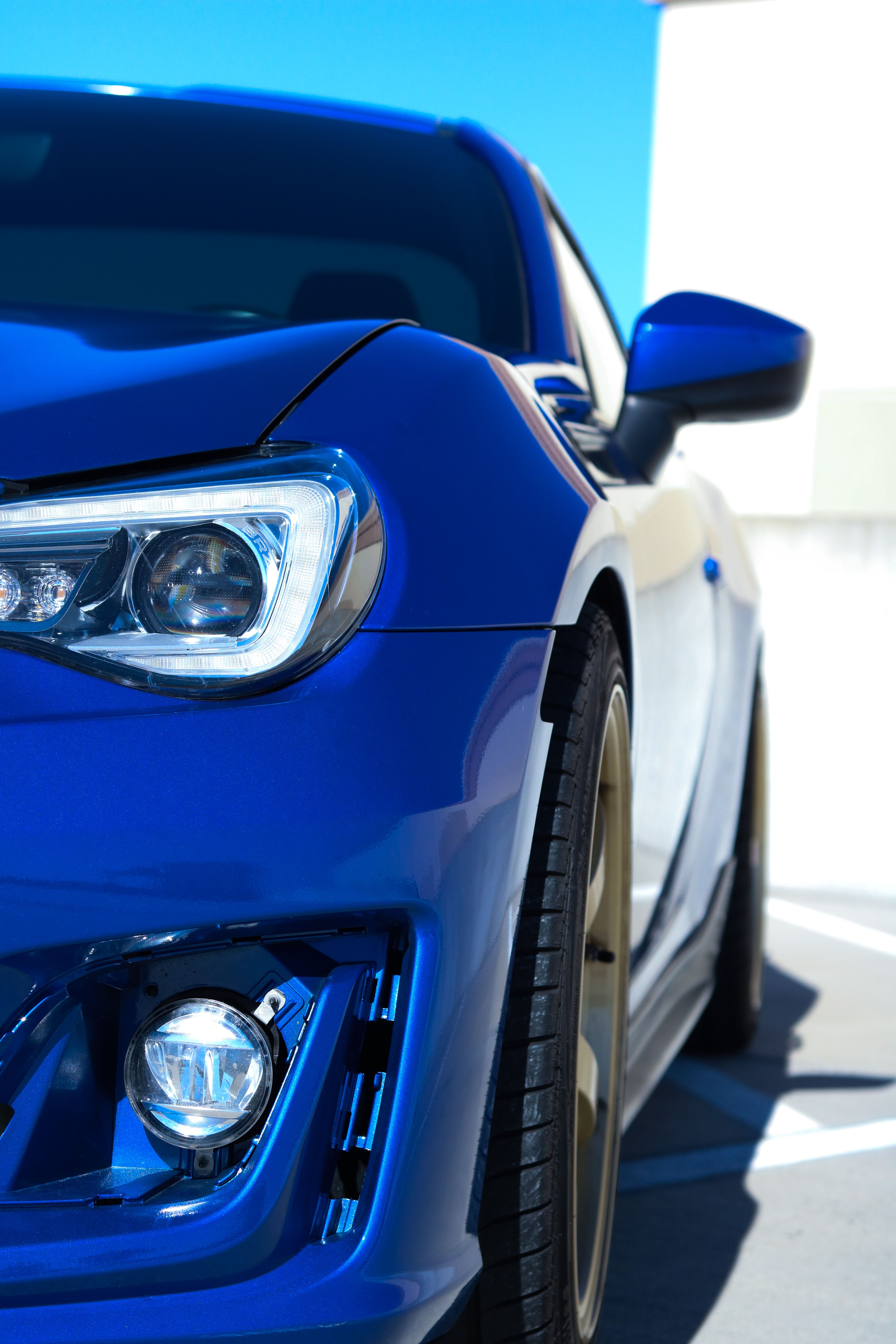 Close up of Blue Sports Car · Free Stock Photo