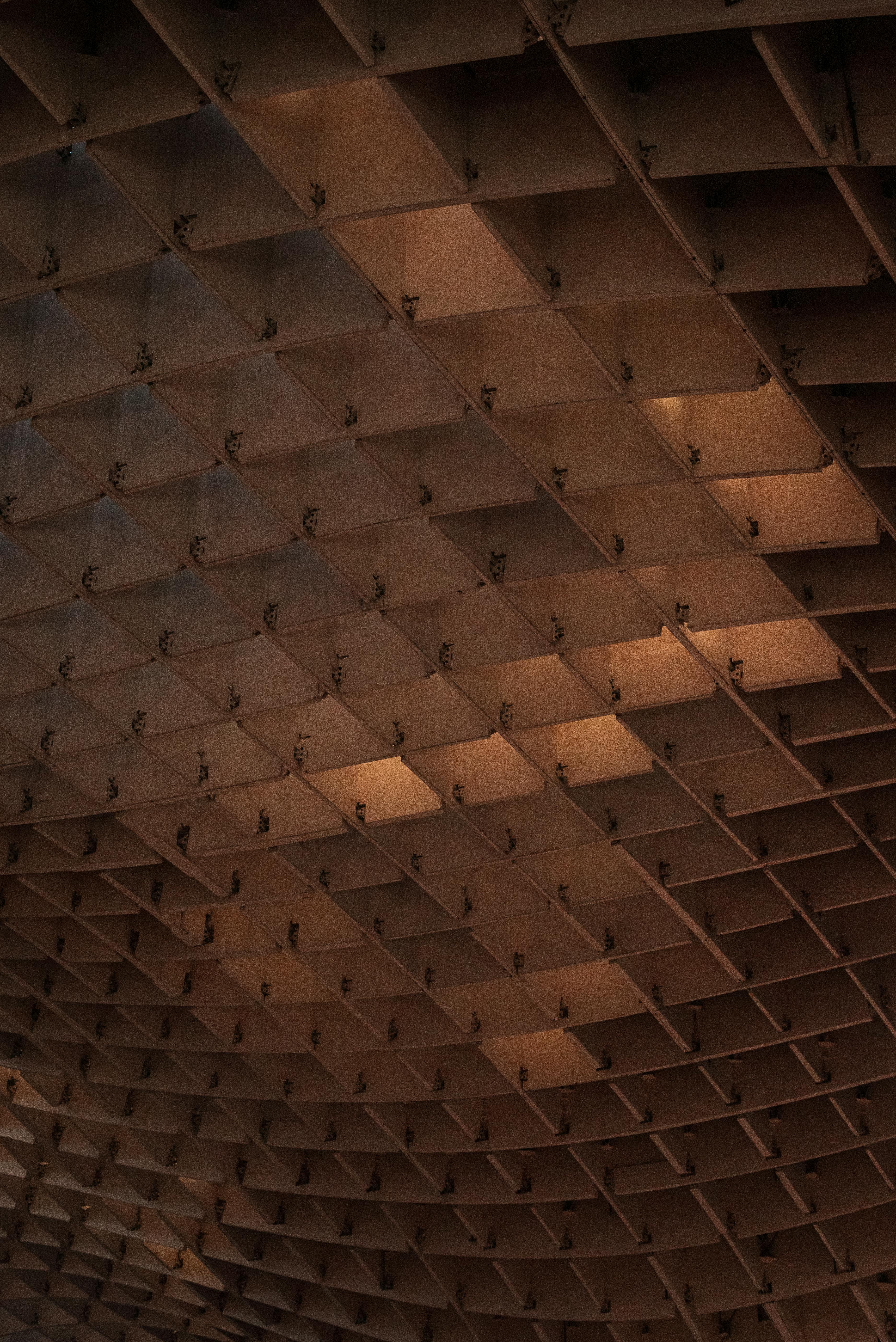 Square Tiles on Ceiling · Free Stock Photo