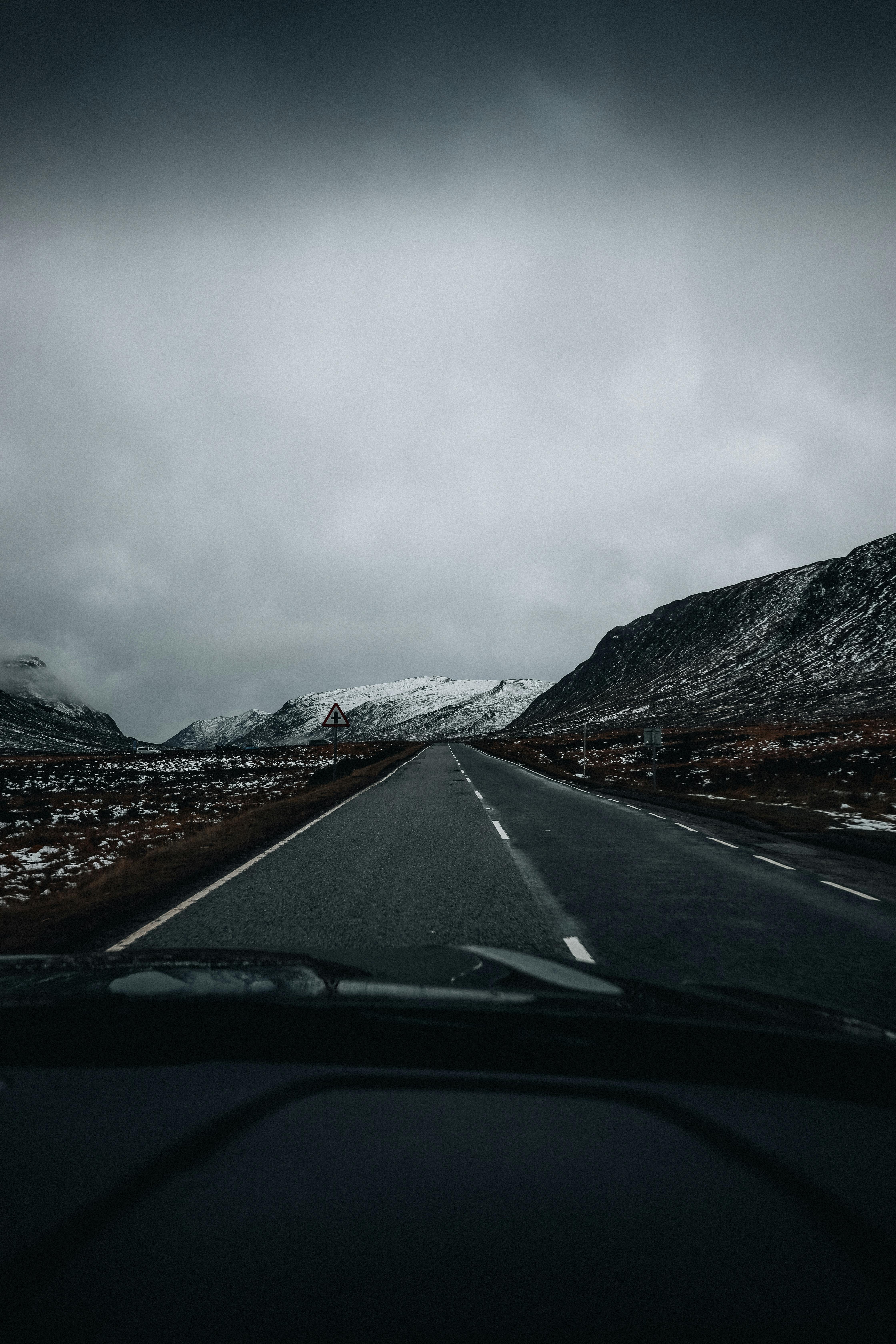 Grayscale Photography of Road · Free Stock Photo