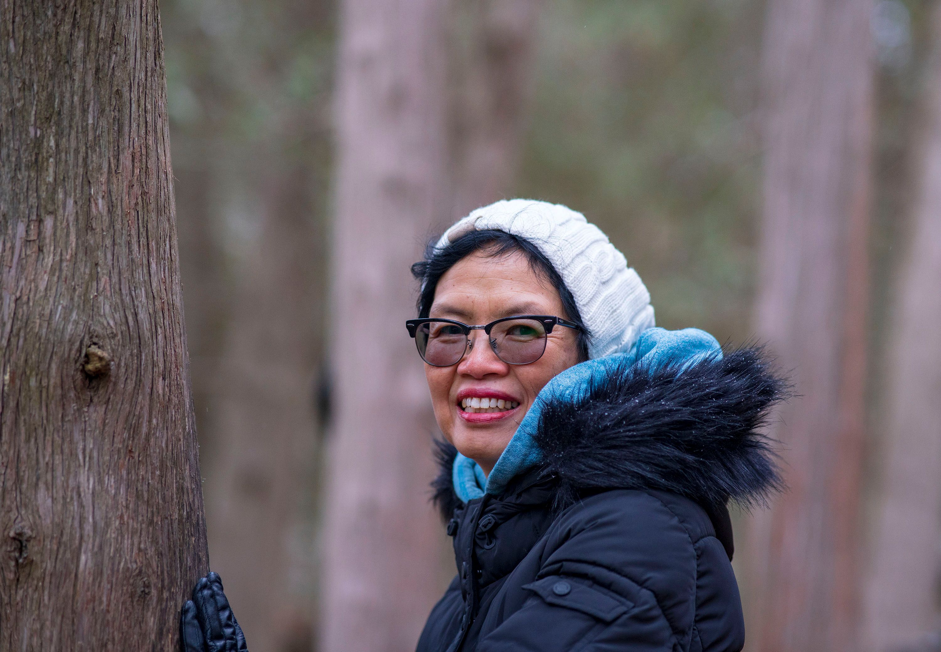 A Woman Wearing White Beanie and Jacket · Free Stock Photo