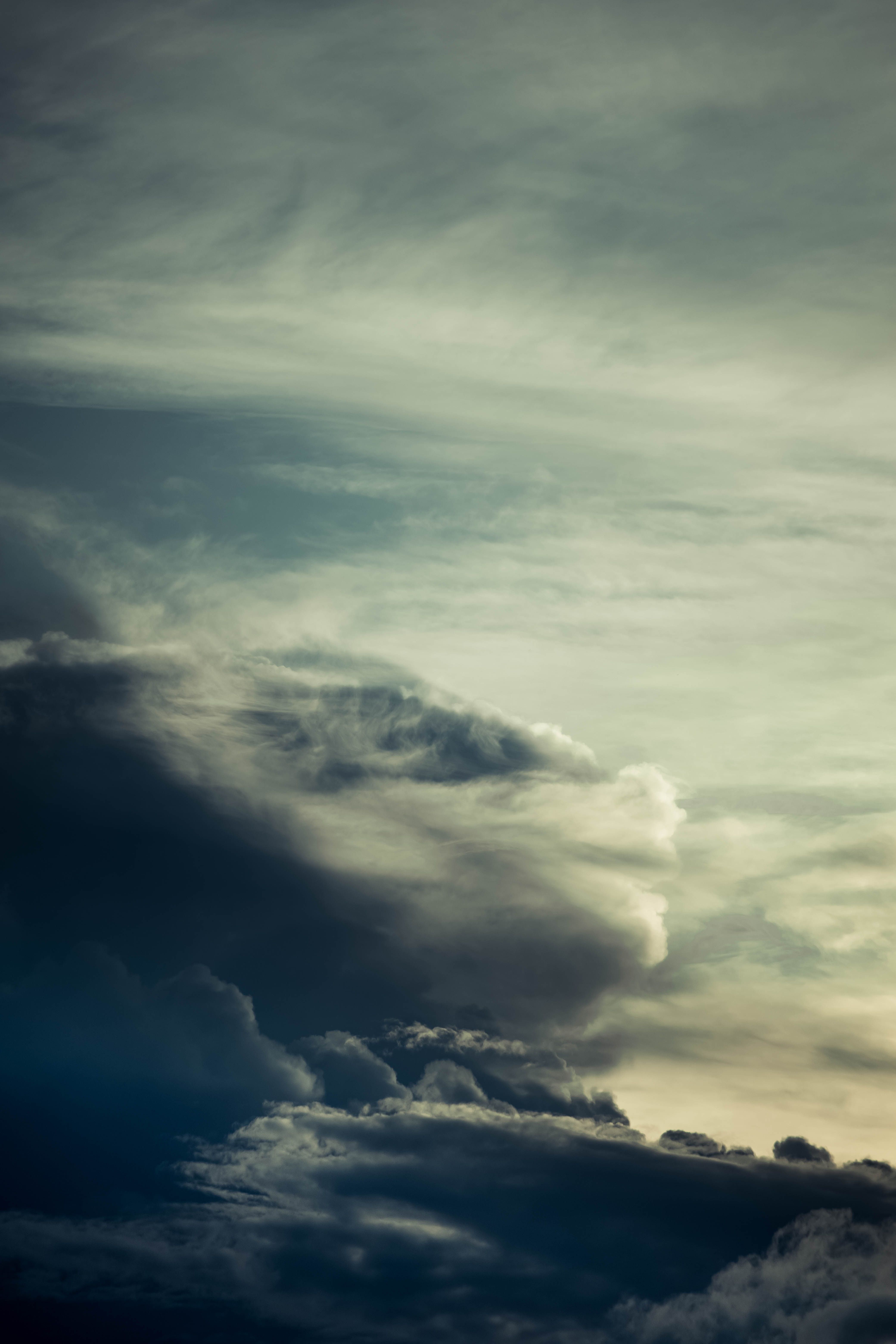 Birds Flying under Clouds at Sunset · Free Stock Photo