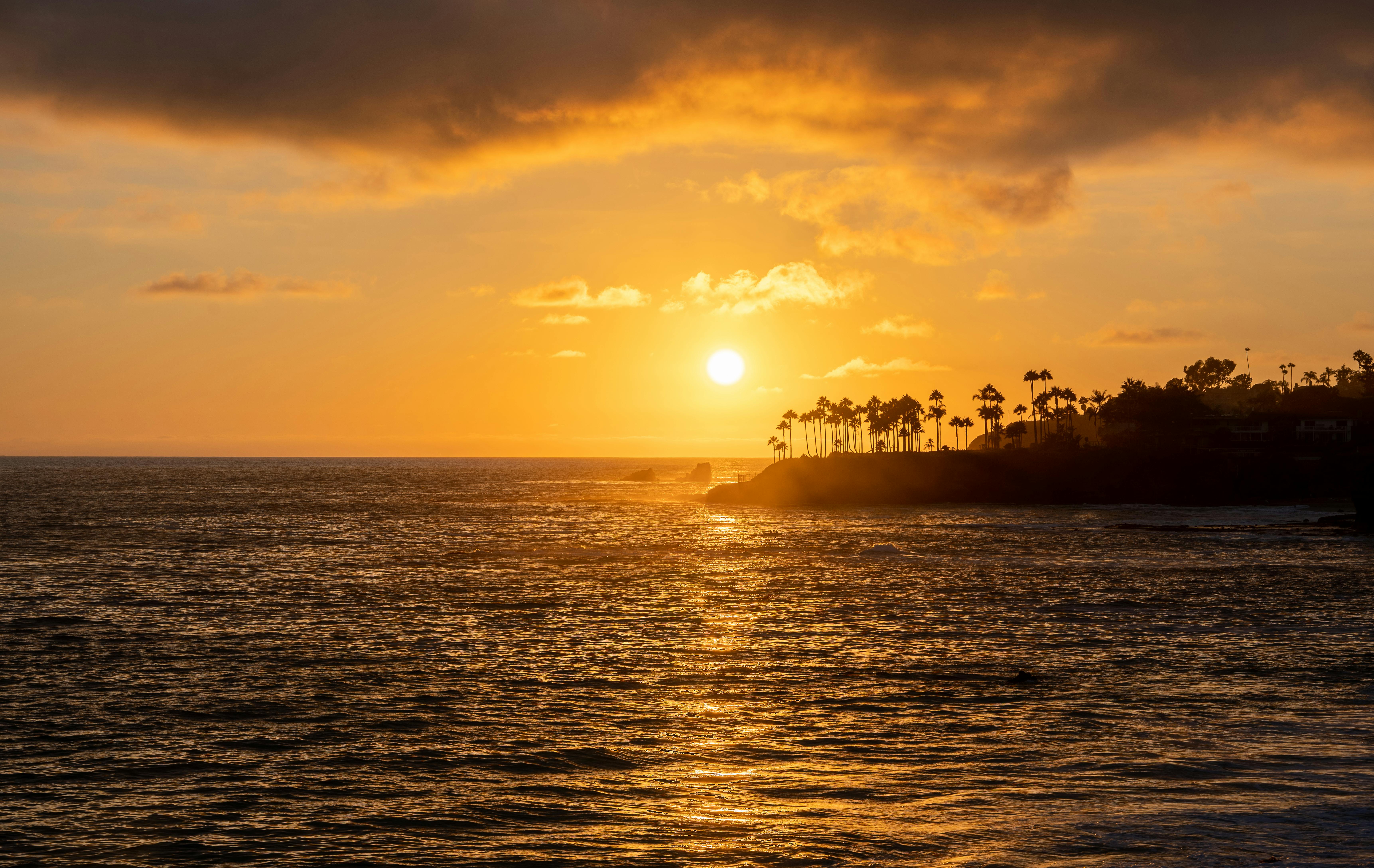 Ocean during Sunset · Free Stock Photo