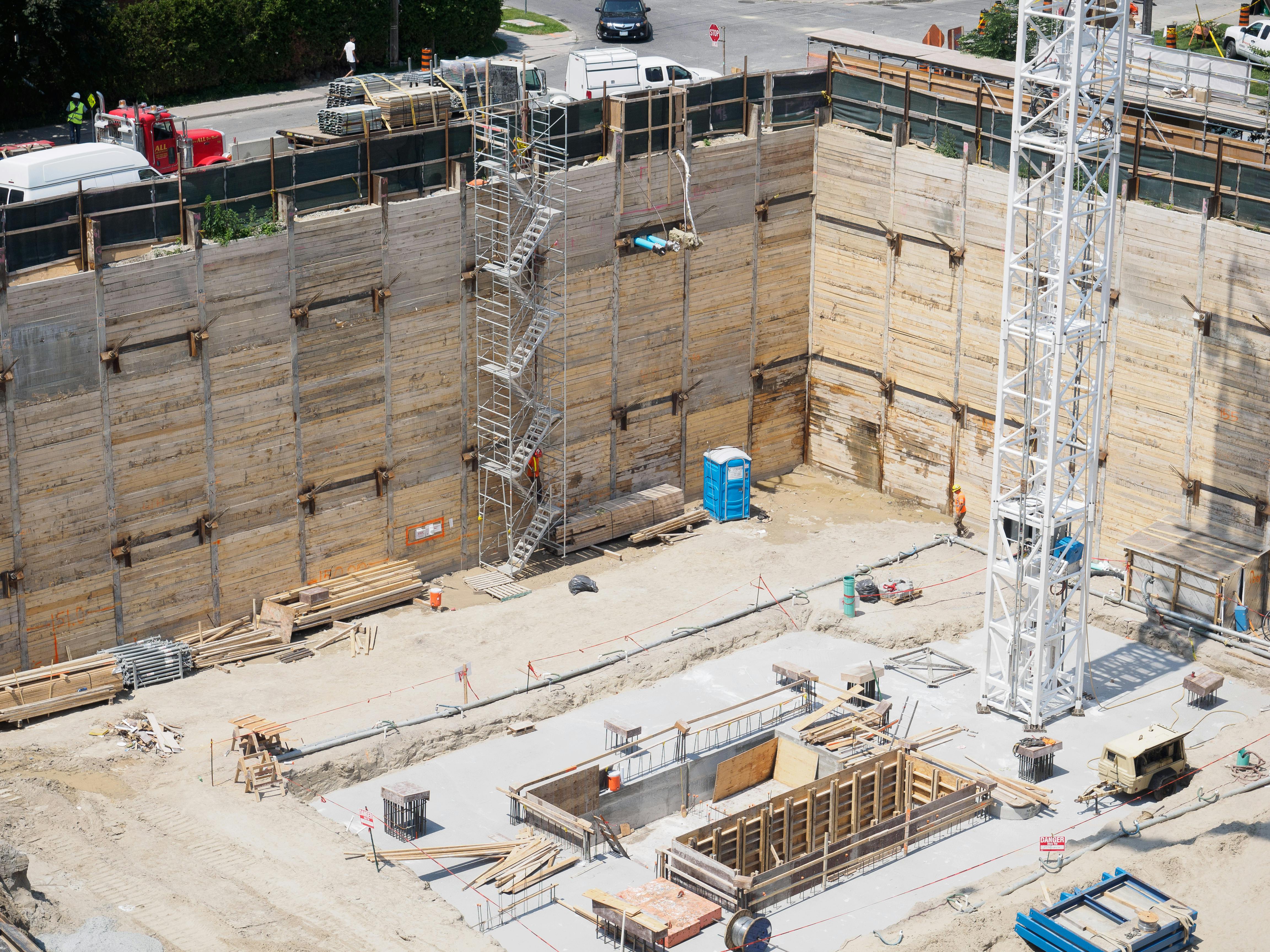 Stairs on a Construction Field · Free Stock Photo