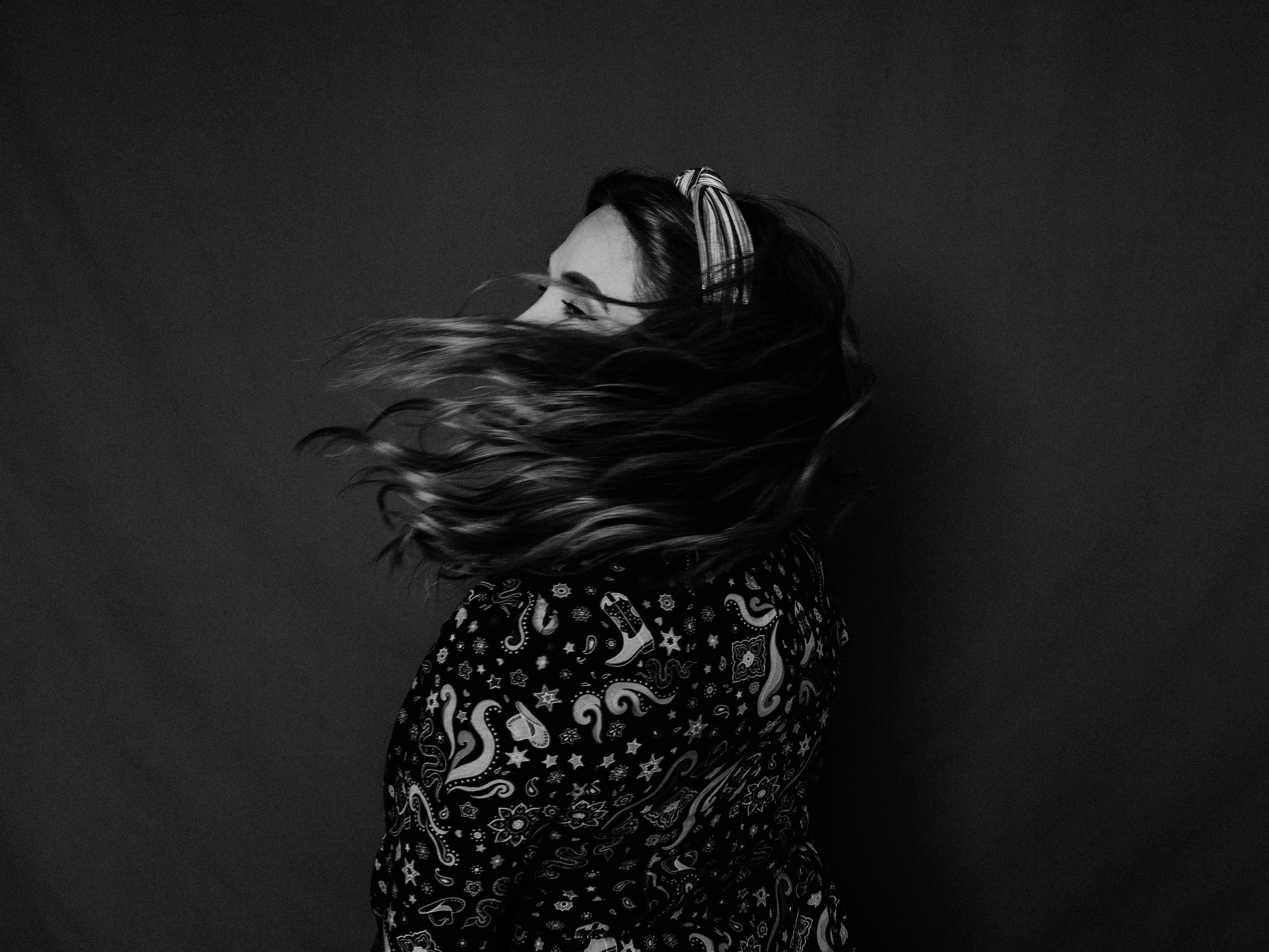 Plus Size Model Tossing Her Hair · Free Stock Photo