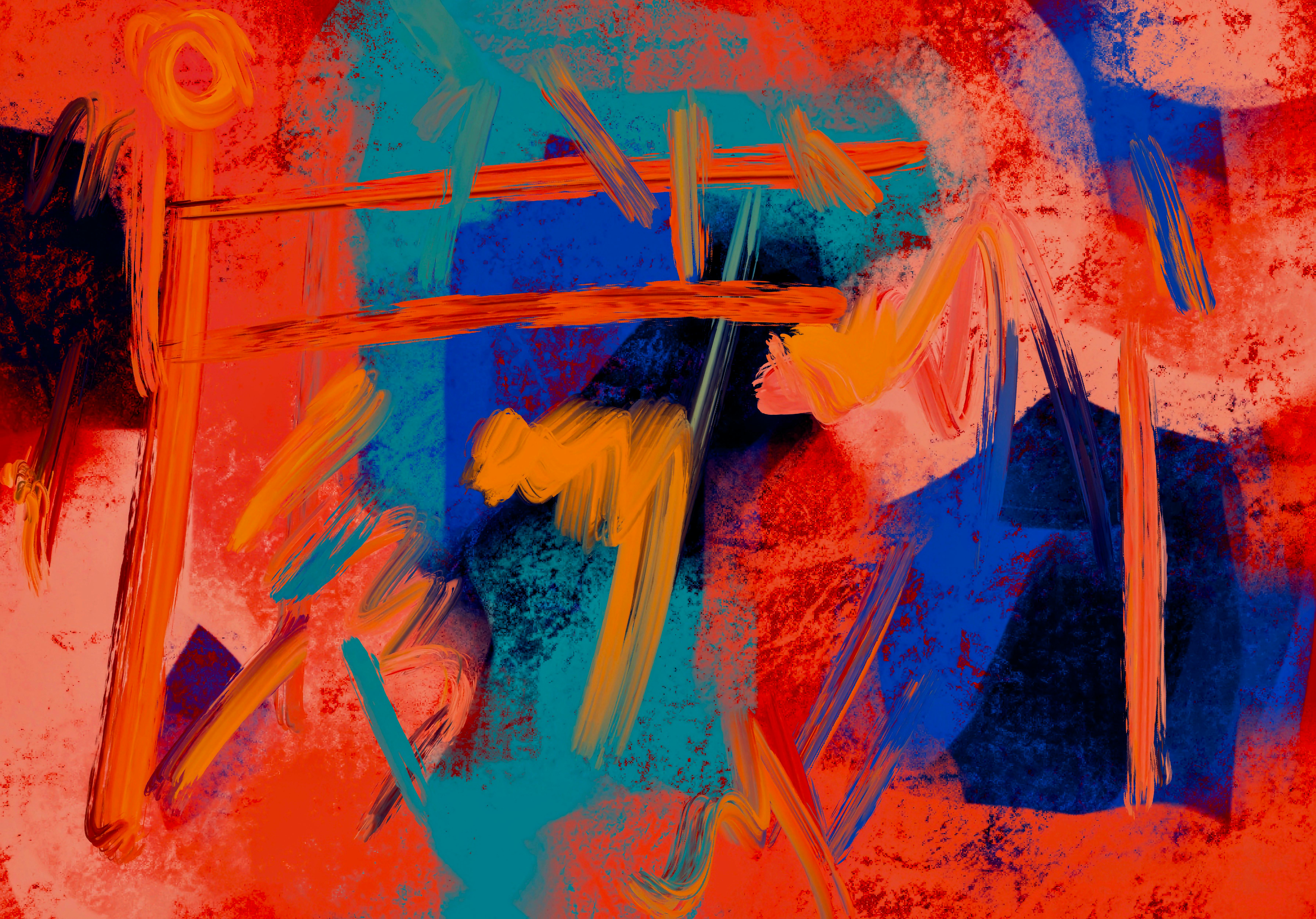 Kostenloses Foto zum Thema: abstrakt, bunt, hell, kunst, malerei, wallpaper