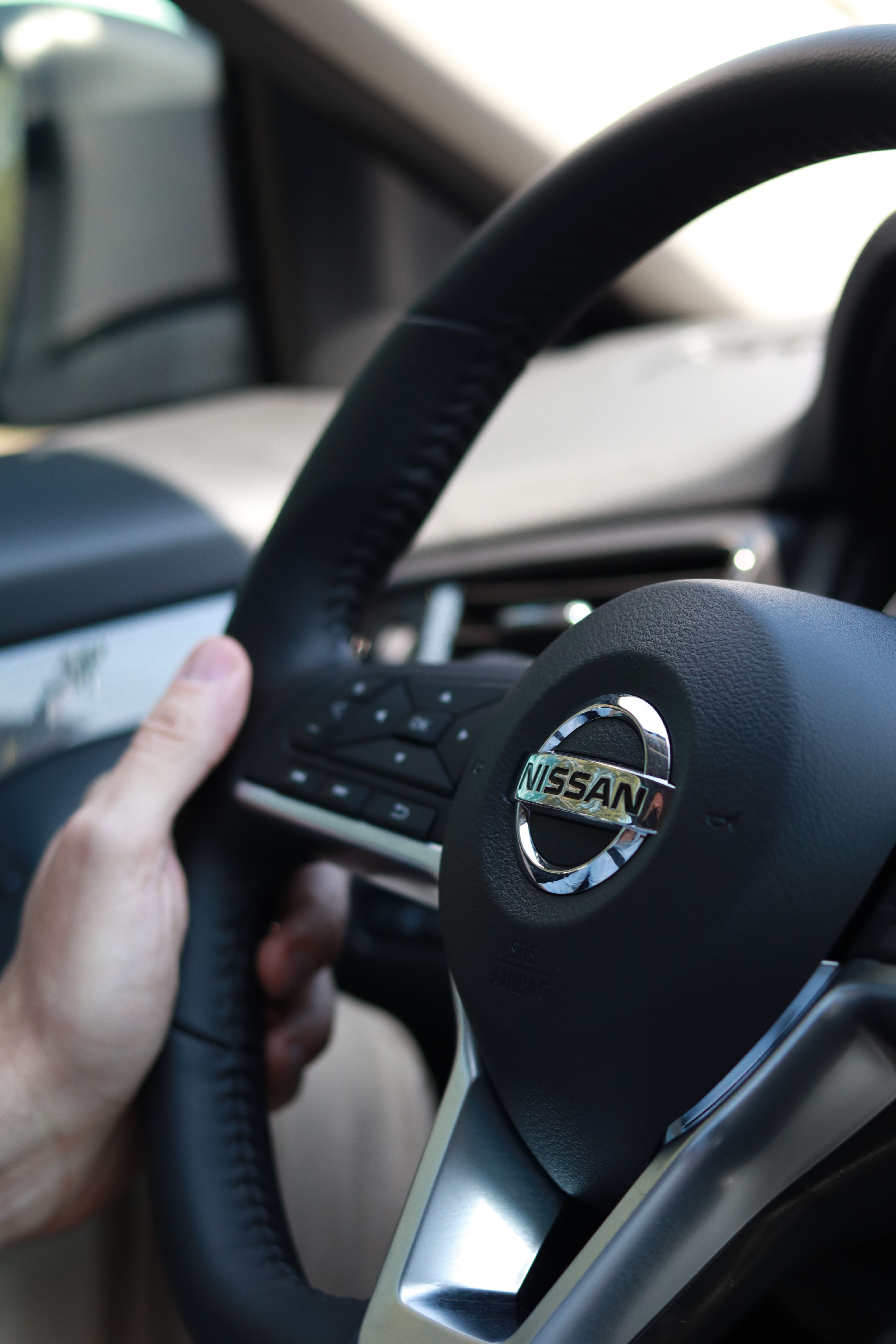 Close up of a Steering Wheel · Free Stock Photo