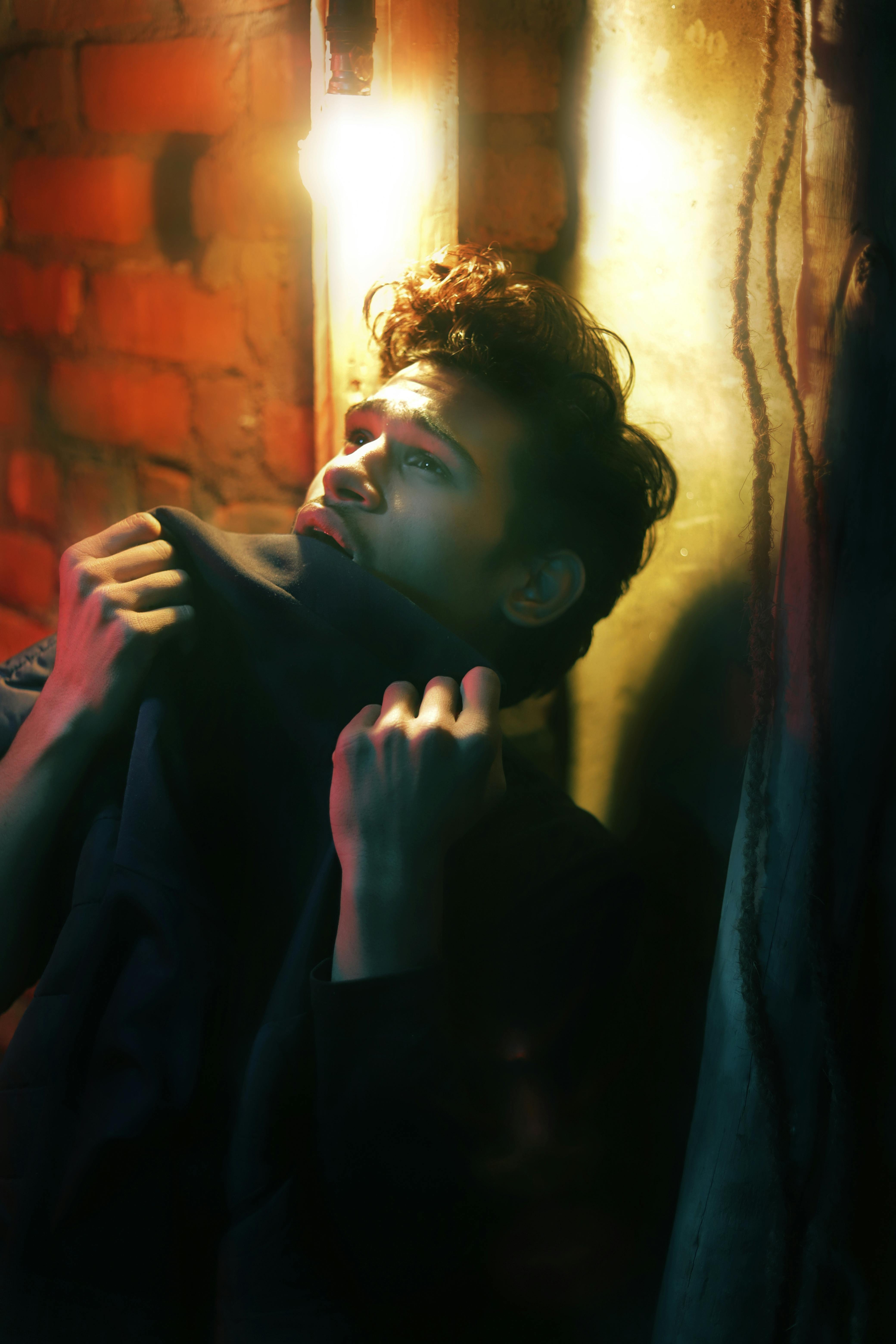 Man Face in Darkness · Free Stock Photo