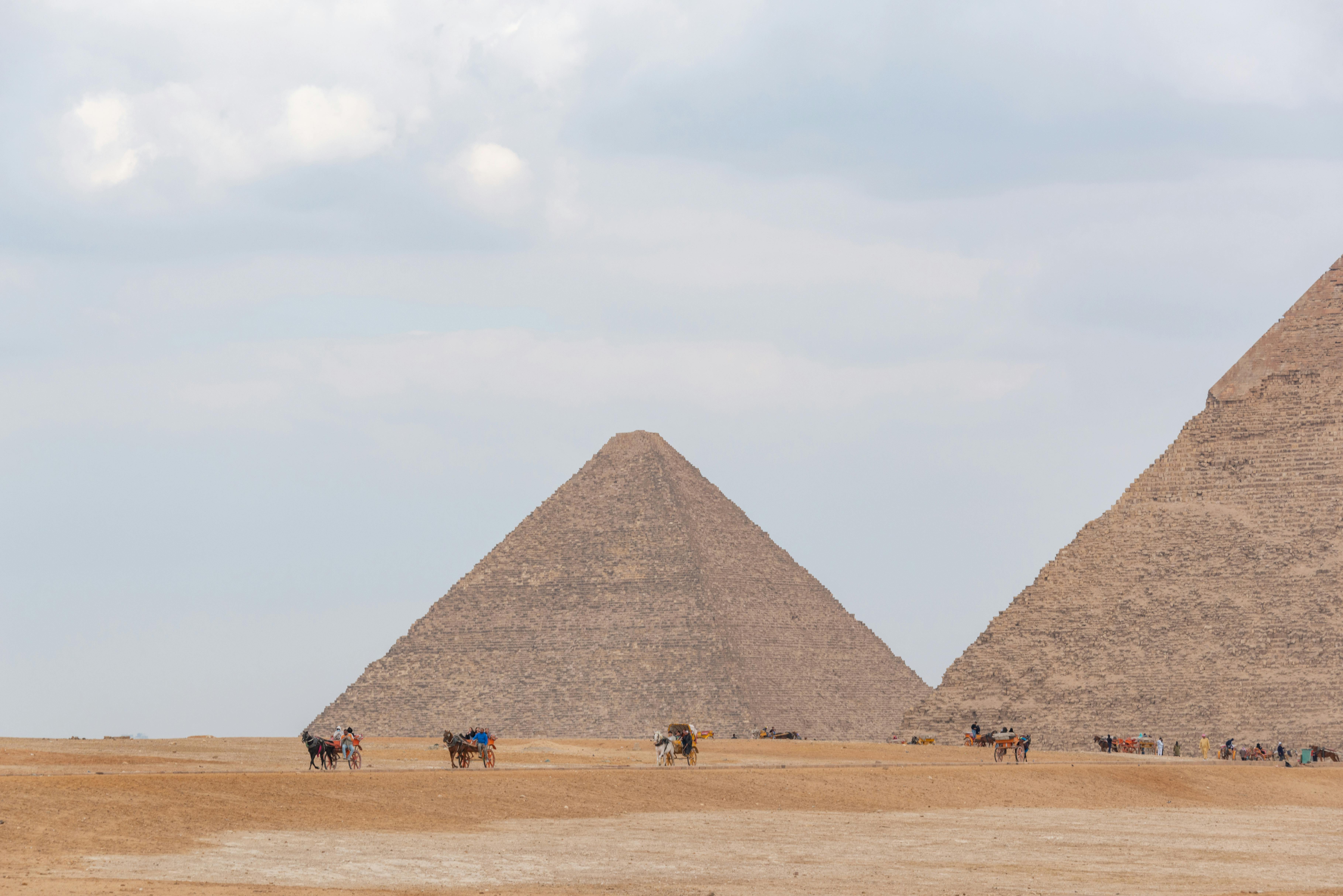 Man Taking Photo of the Great Pyramid · Free Stock Photo