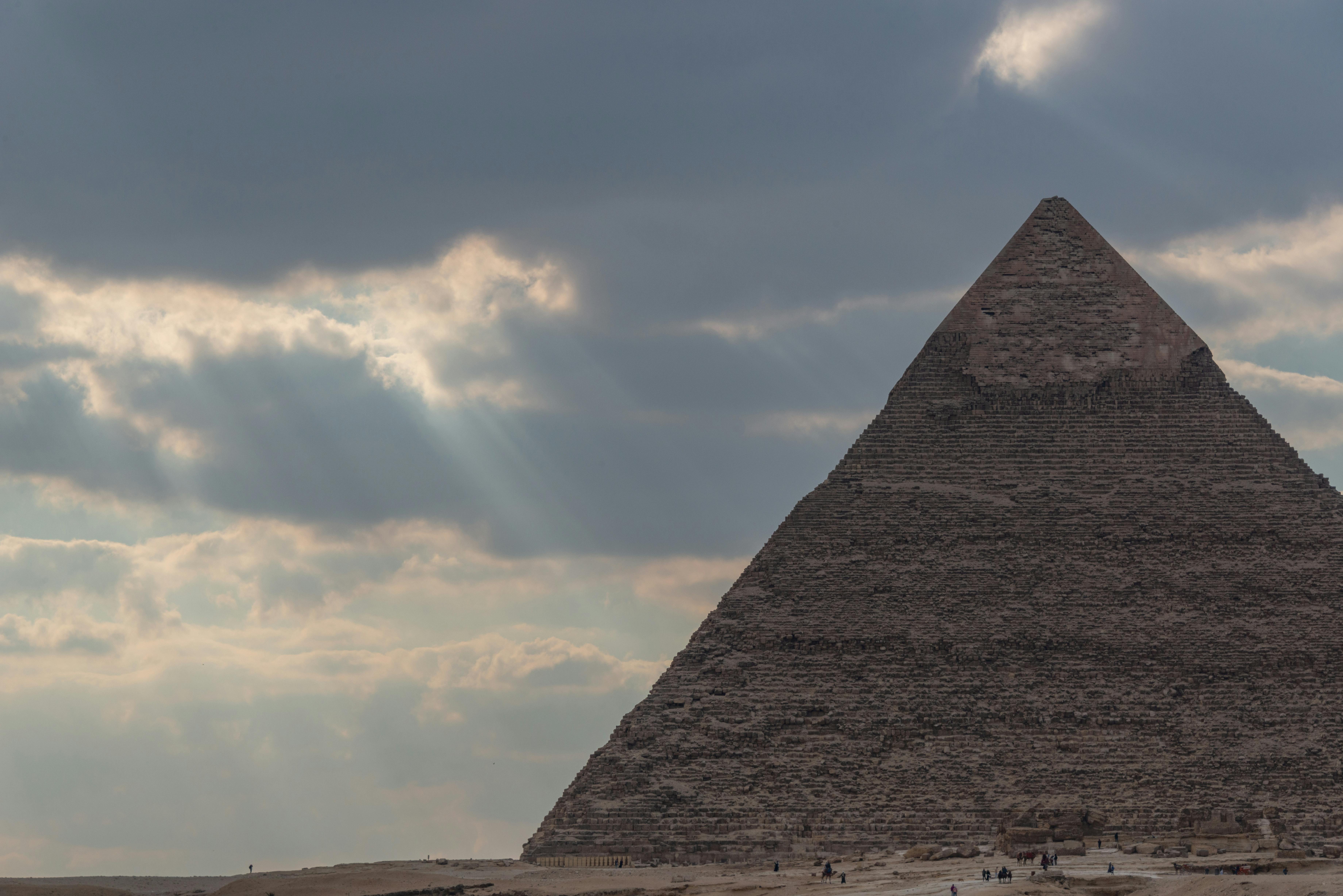 Gray Pyramid Under the Blue Sky · Free Stock Photo