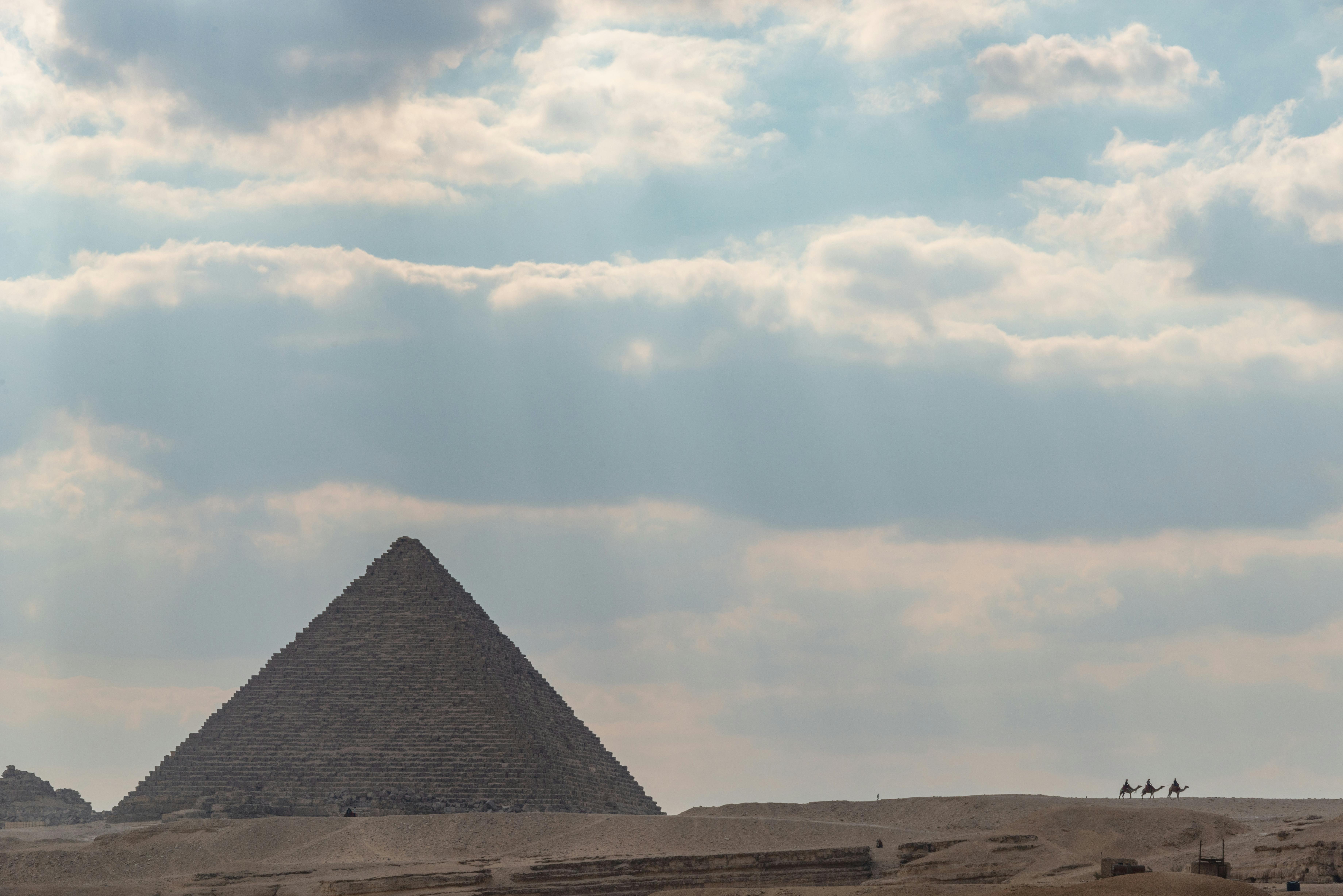 Clouds over Pyramid on Desert · Free Stock Photo