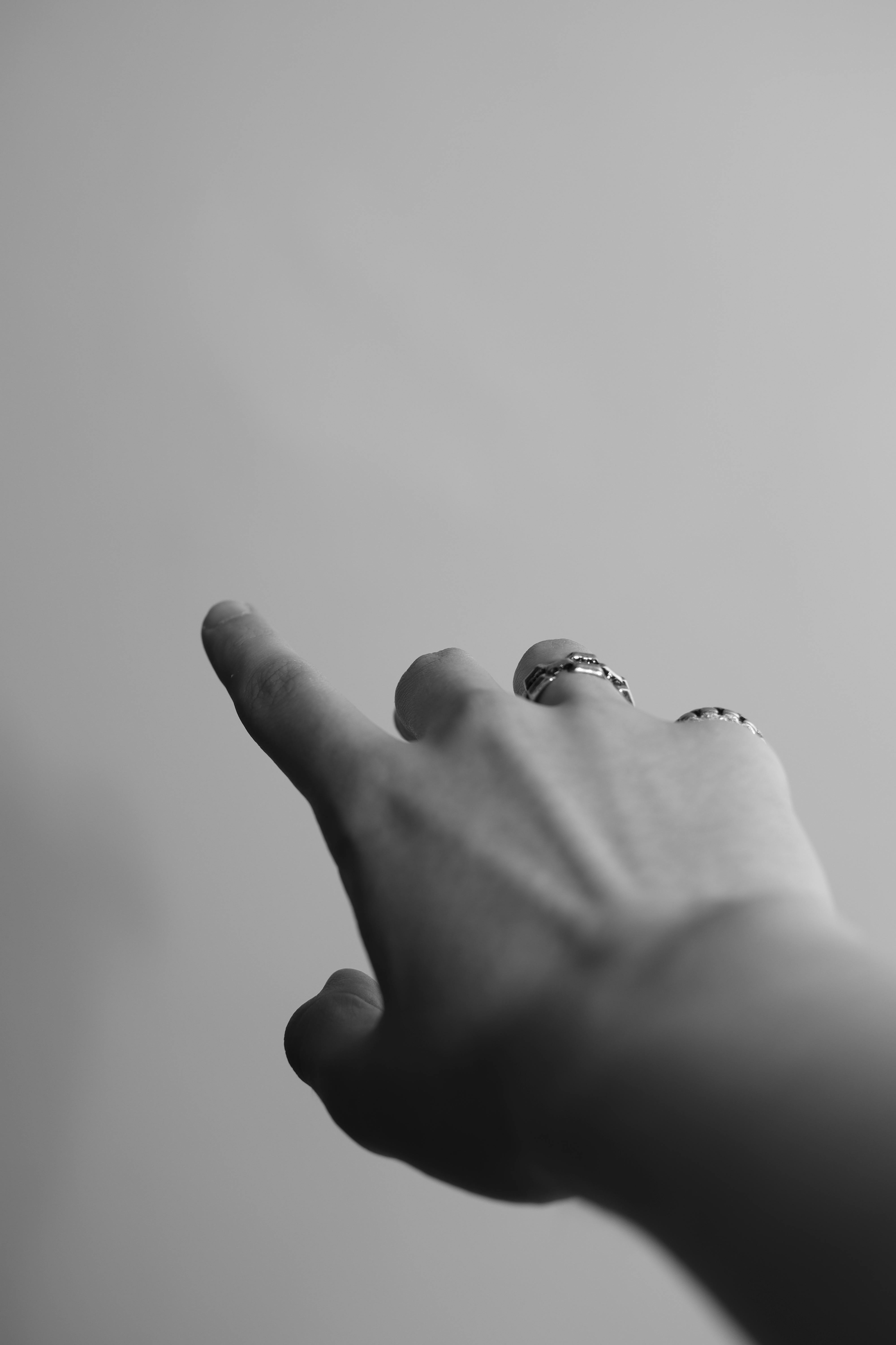 Grayscale Photography of Hand · Free Stock Photo