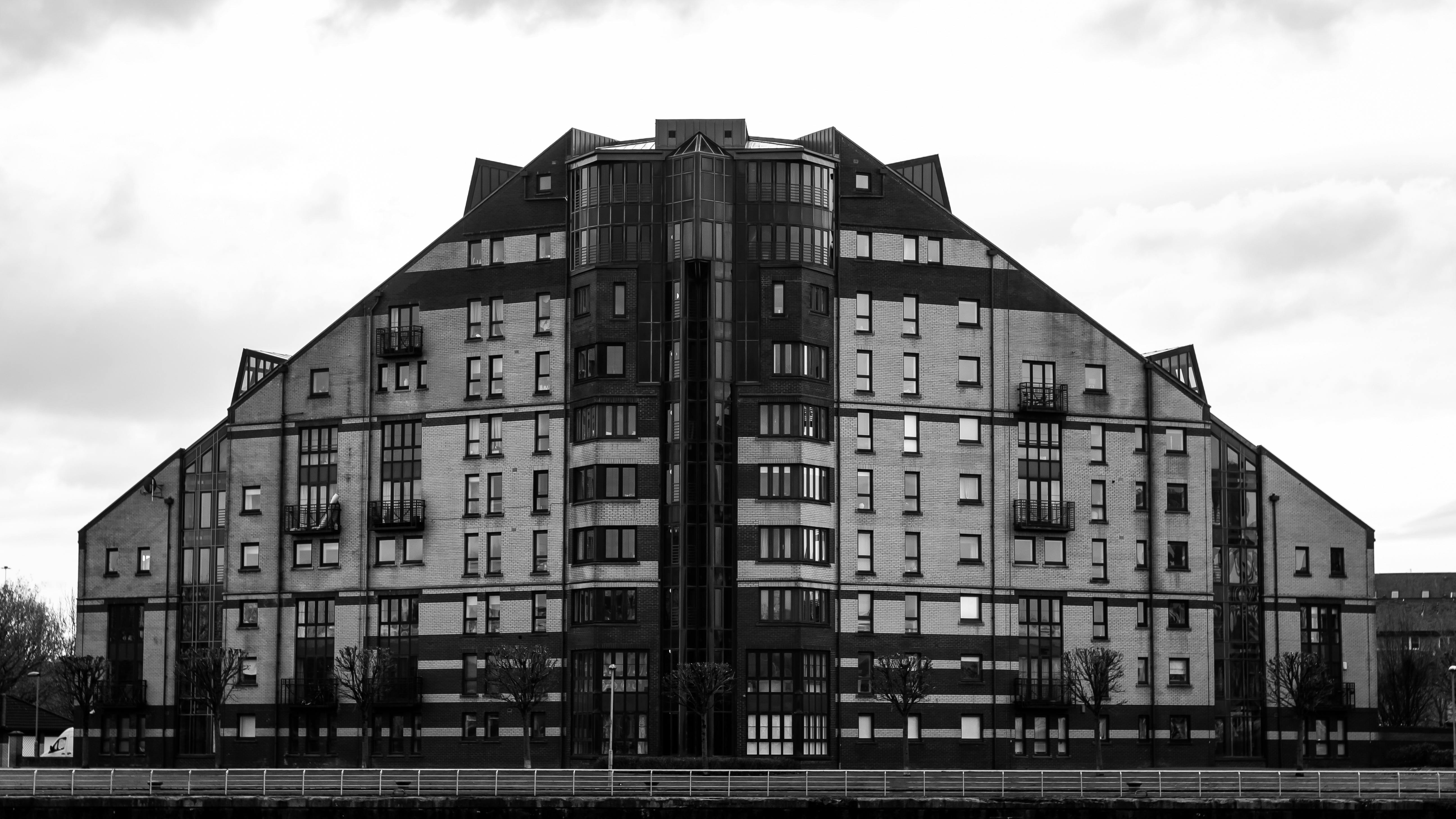 Greyscale Photo Of City · Free Stock Photo