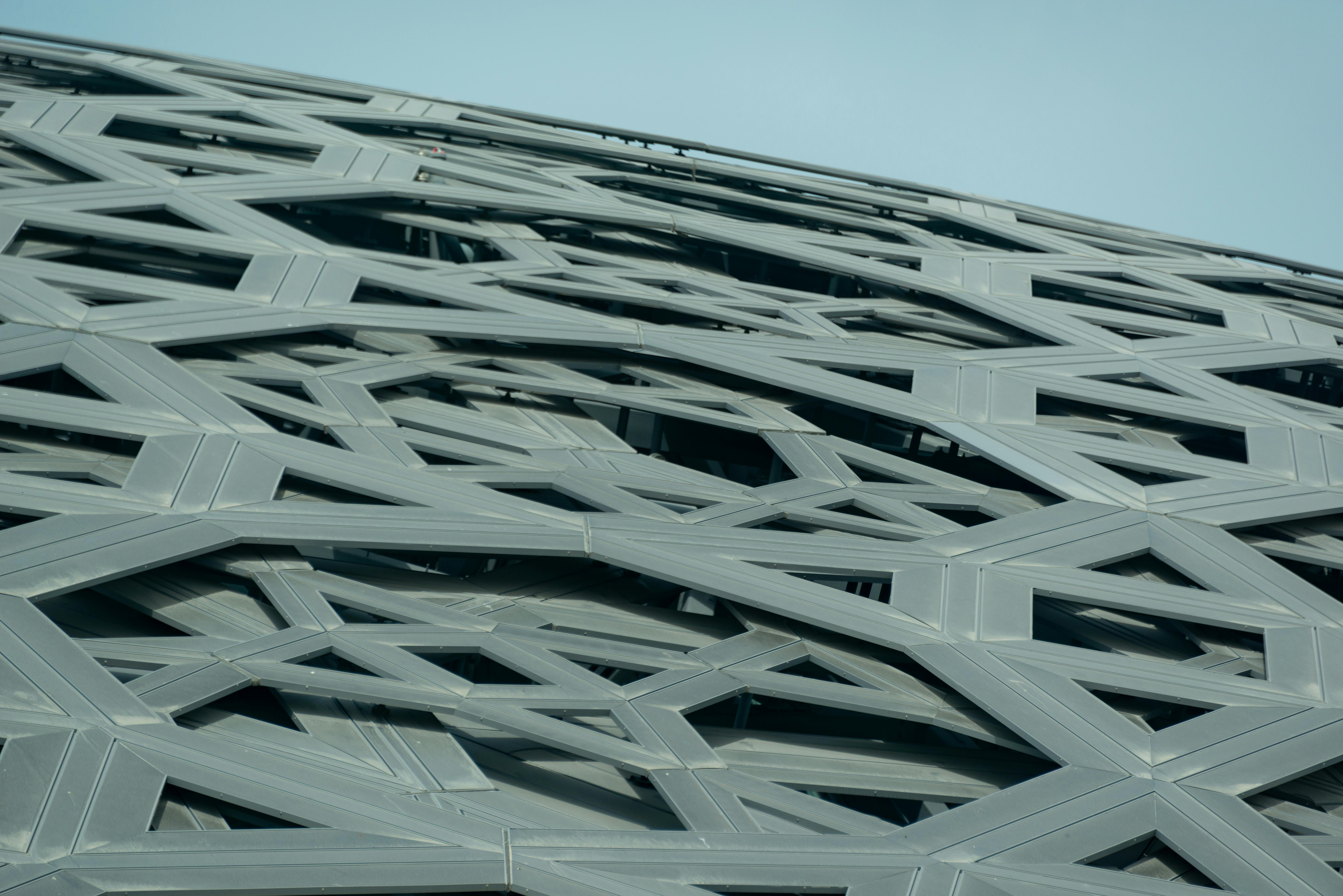 Abu Dhabi Louvre Museum Steel Dome Roofing · Free Stock Photo