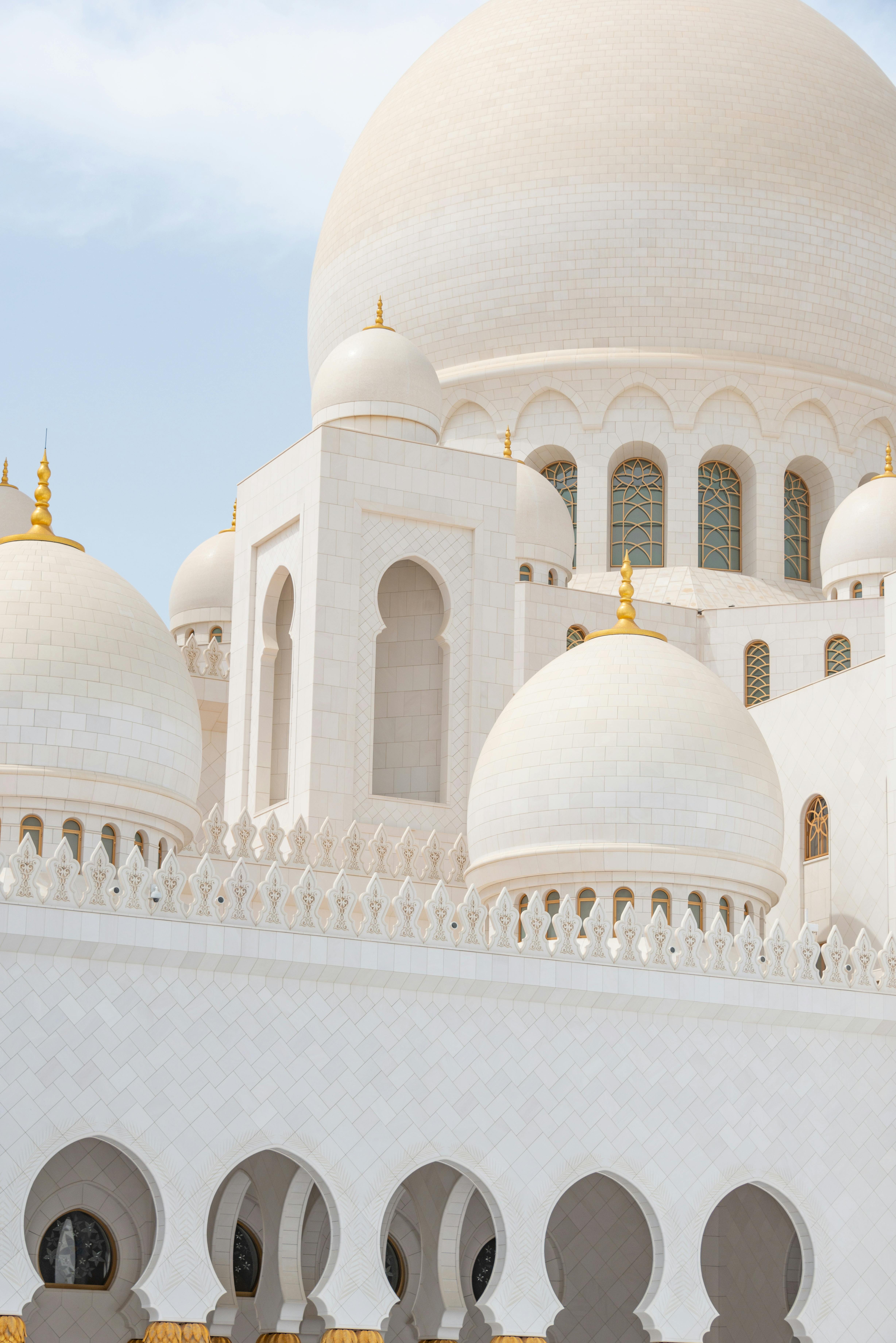 Beautiful Marble Mosque · Free Stock Photo