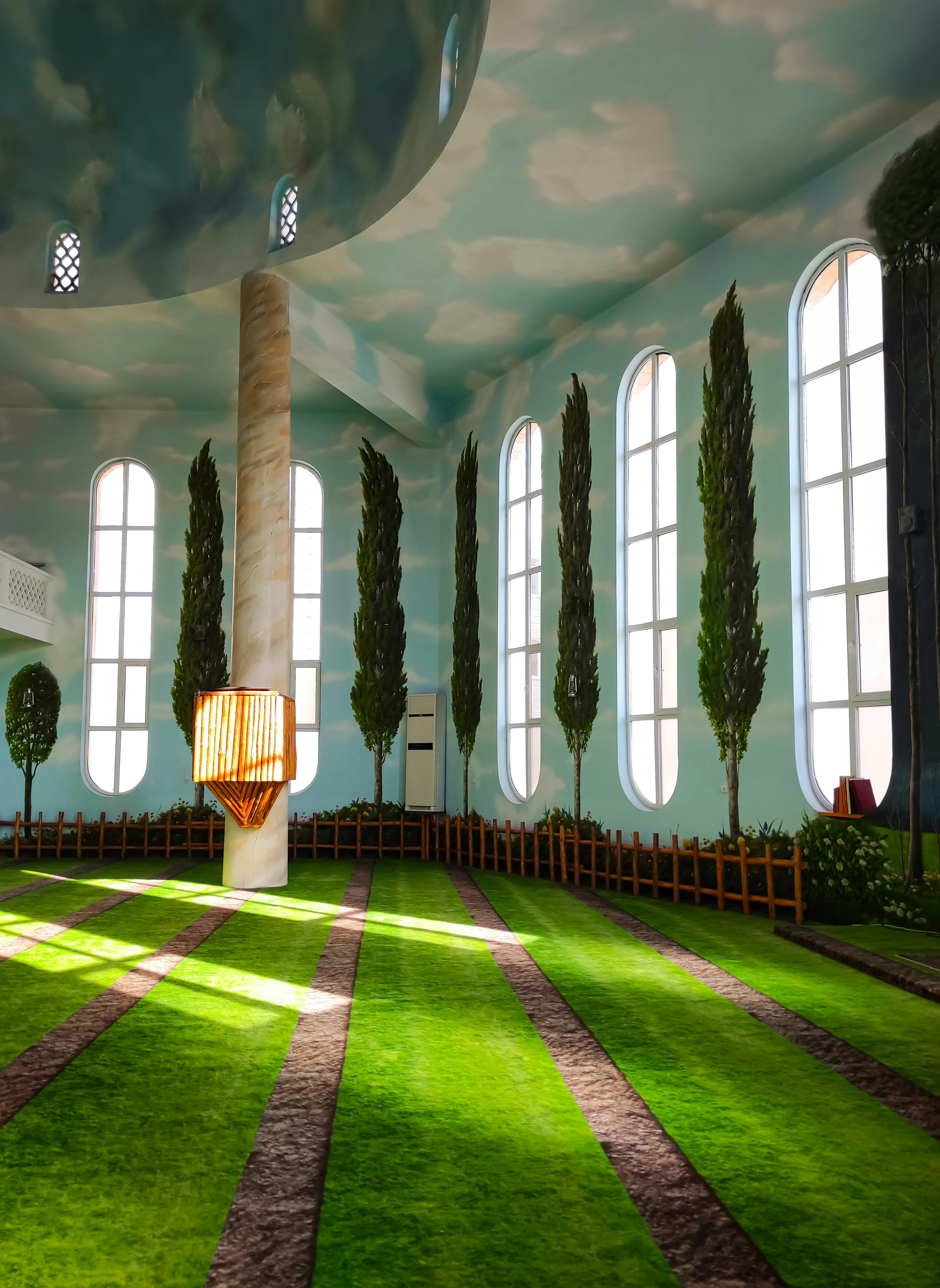 Bright Decor of Mosque · Free Stock Photo