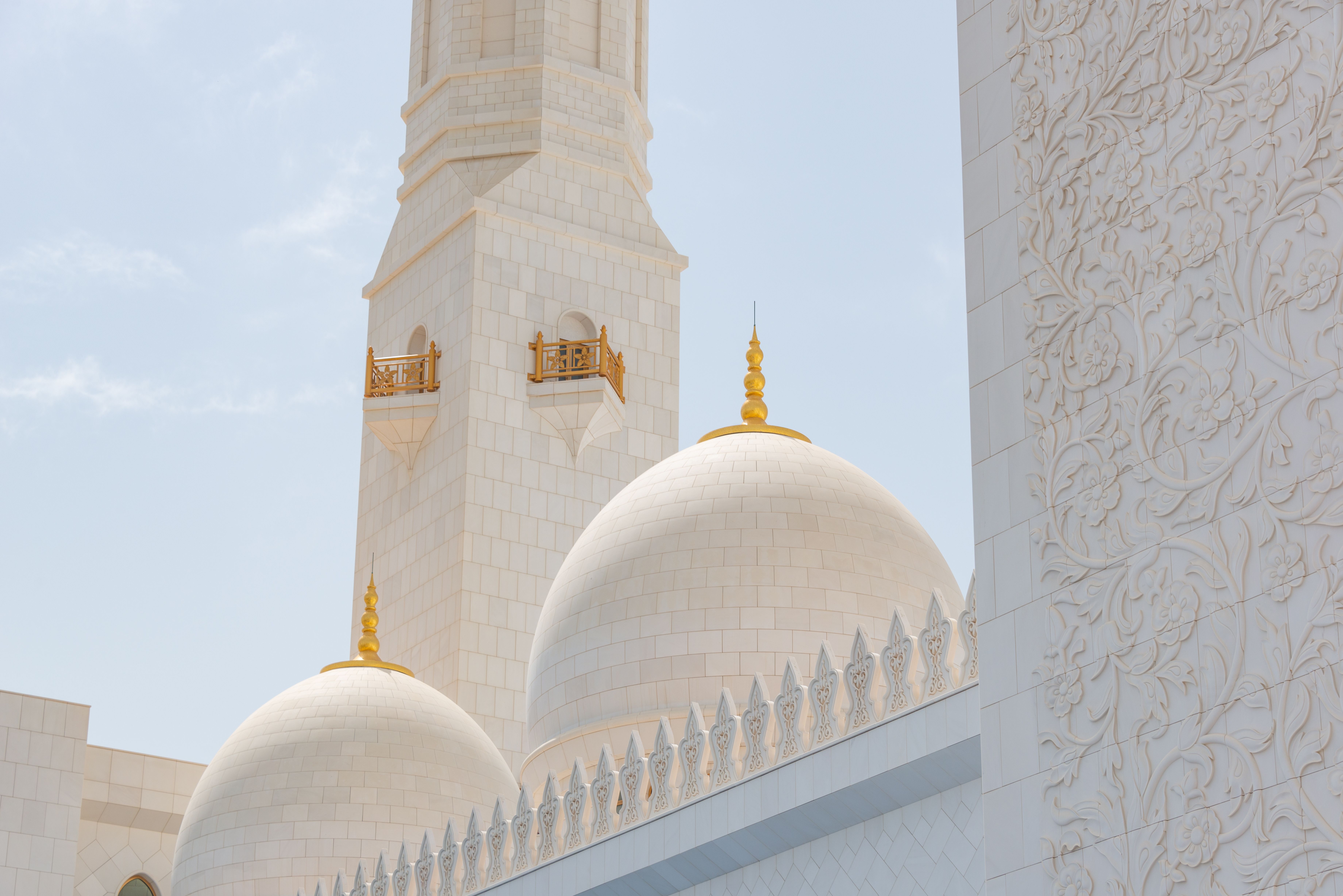 Marble Domes of Mosque · Free Stock Photo