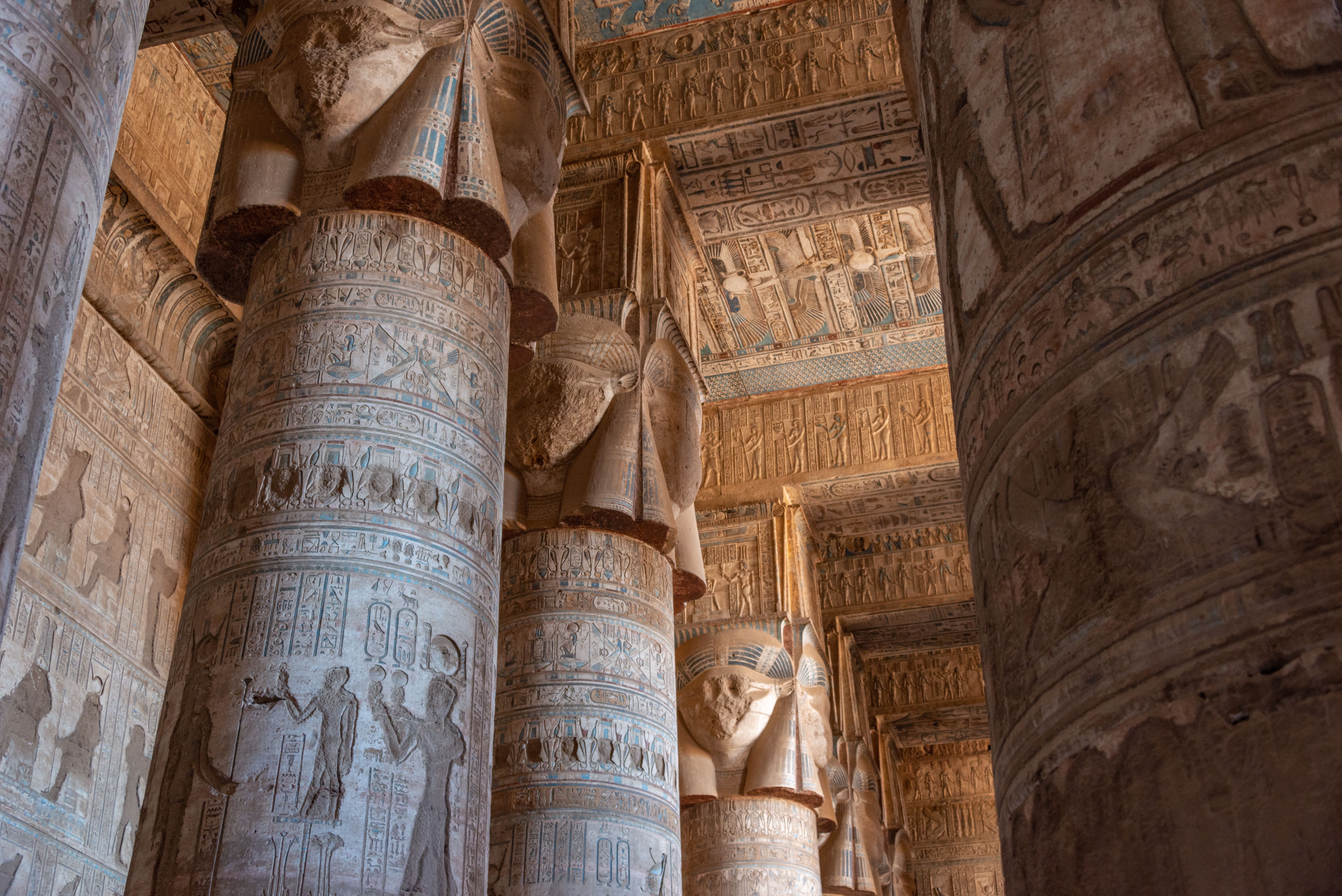 Interior of Dendera Temple · Free Stock Photo
