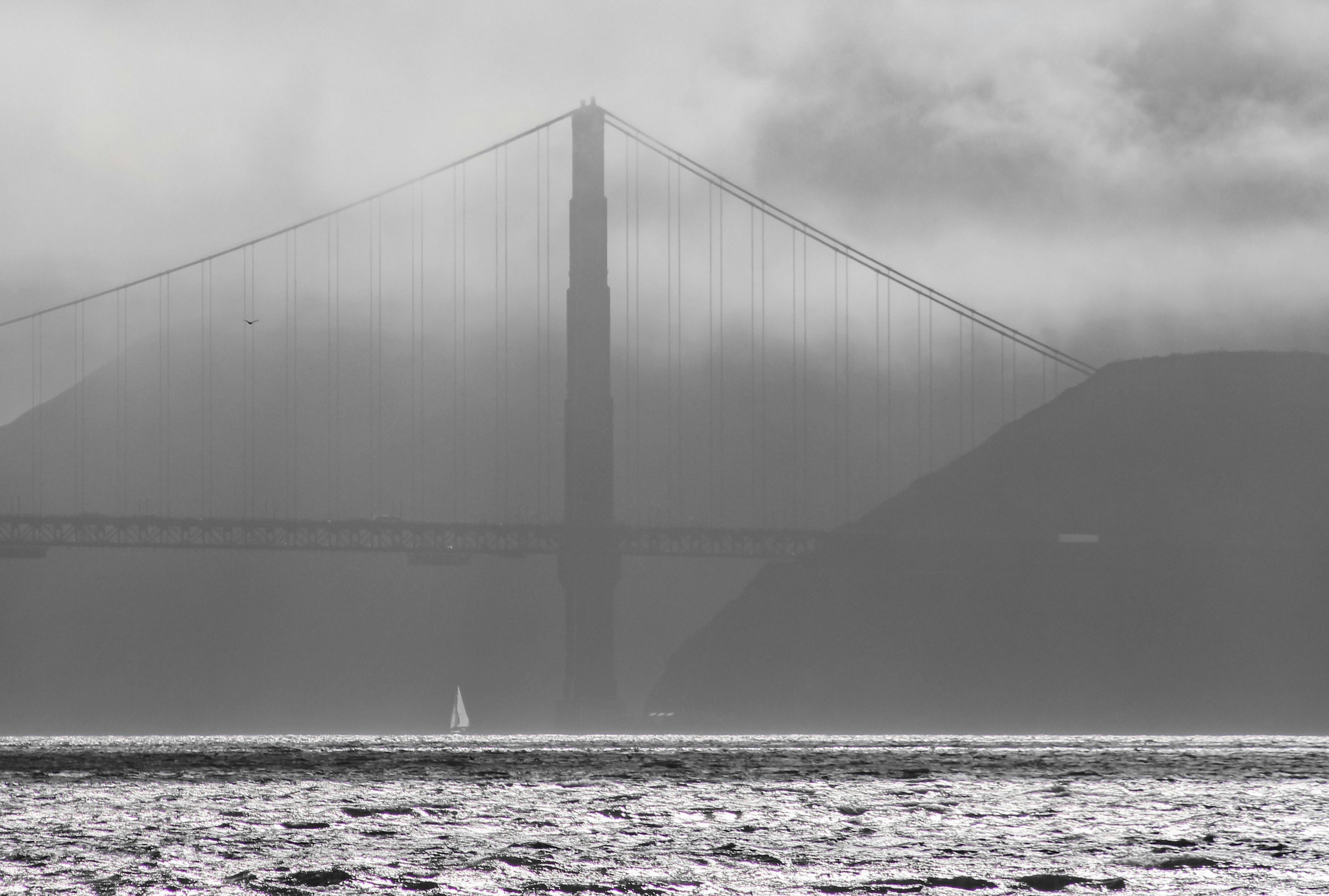 Bridge above River in Fog · Free Stock Photo