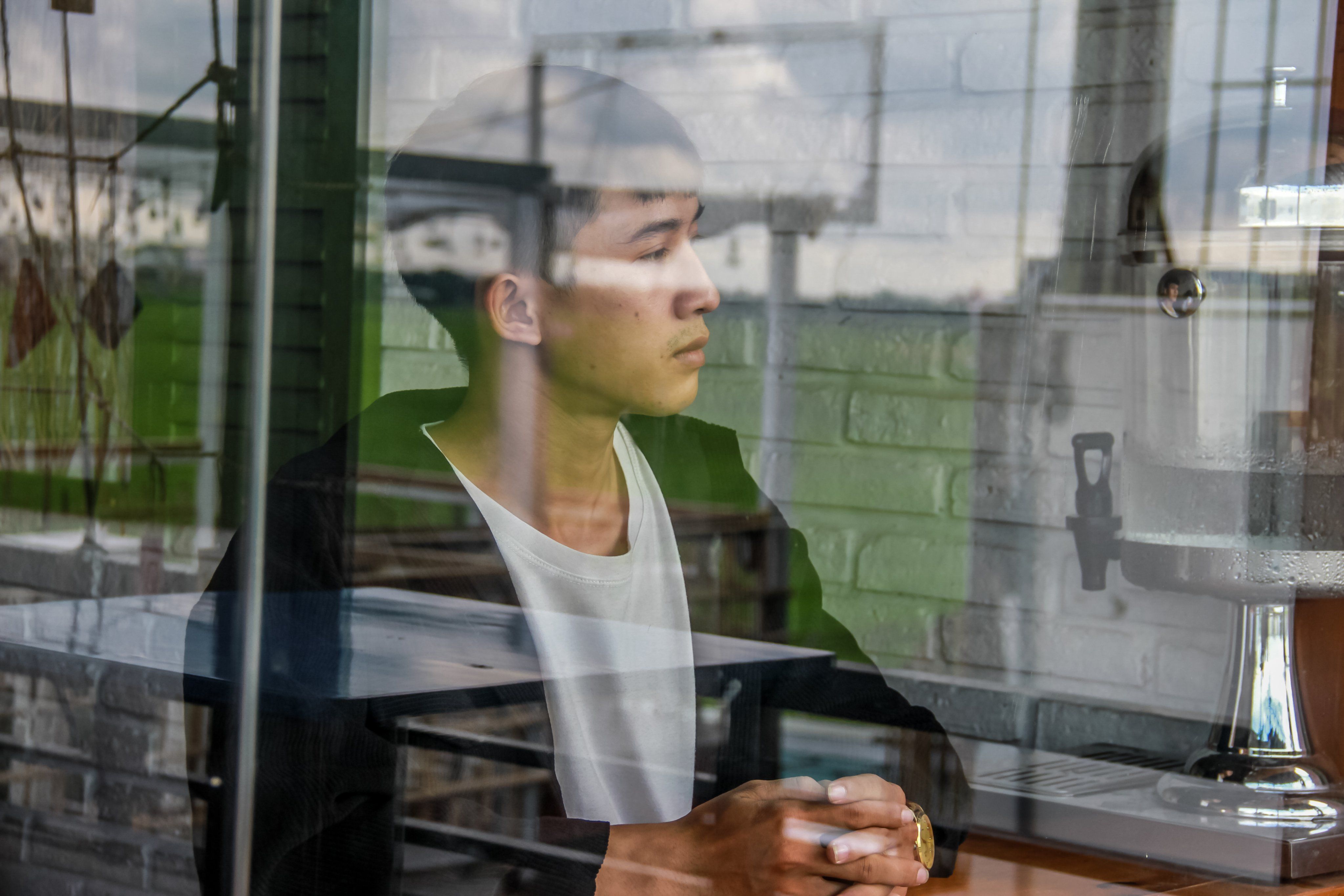 Relaxing Window View Free Stock Photo